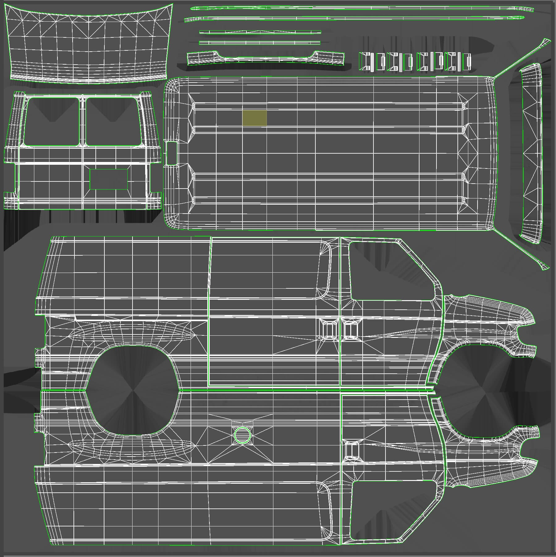 90S Industrial Van - 3D Model by Veaceslav Condraciuc