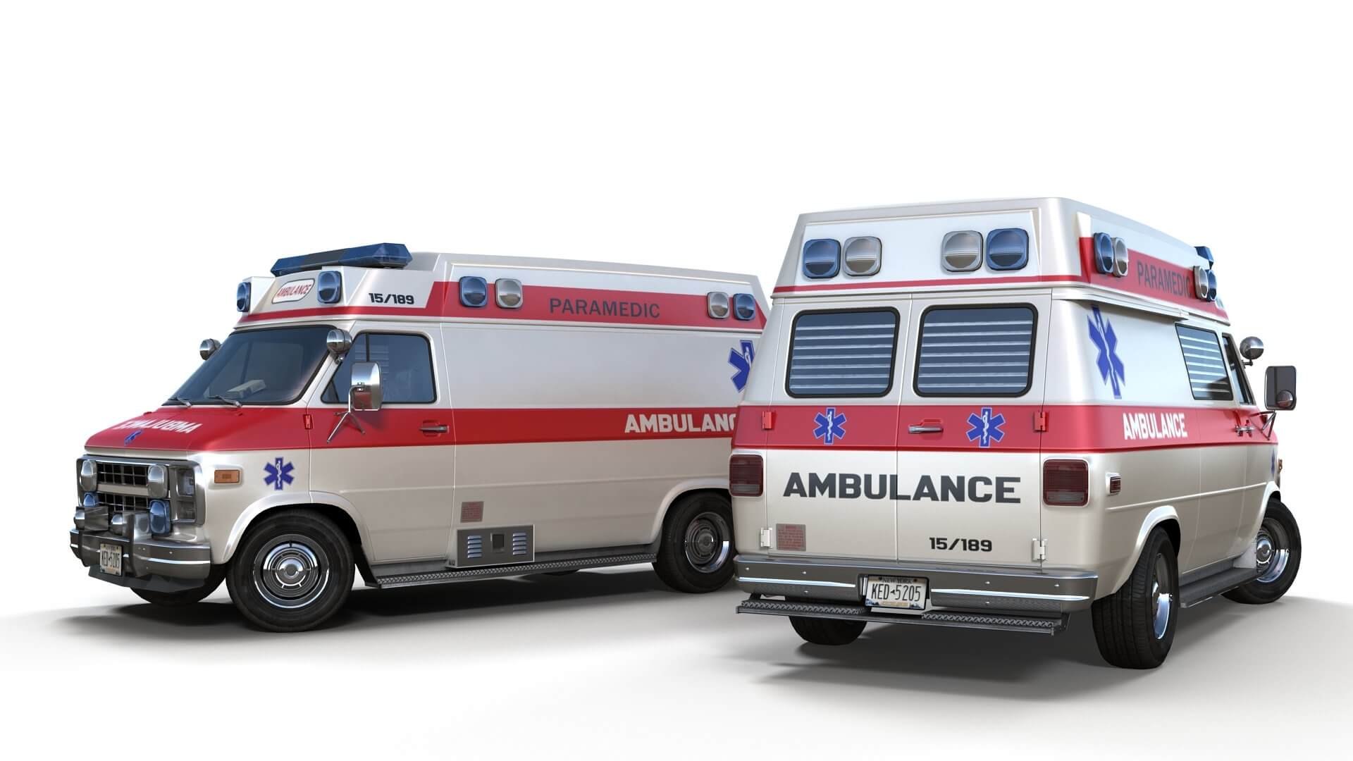 American Ambulance - 3D Model by Veaceslav Condraciuc