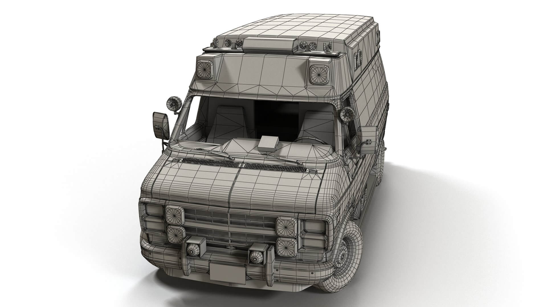 American Ambulance - 3D Model by Veaceslav Condraciuc