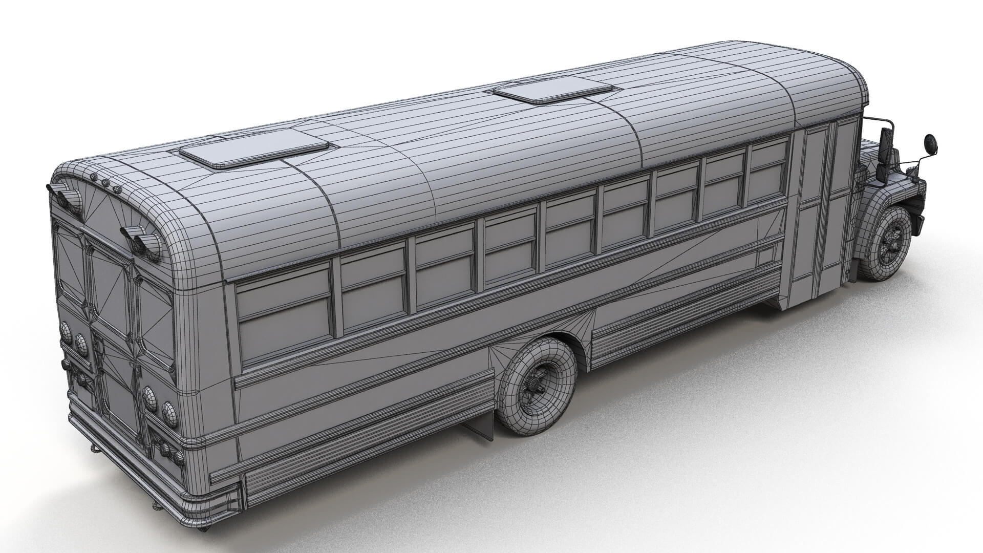 American Generic School Mid Bus - 3D Model by Veaceslav Condraciuc