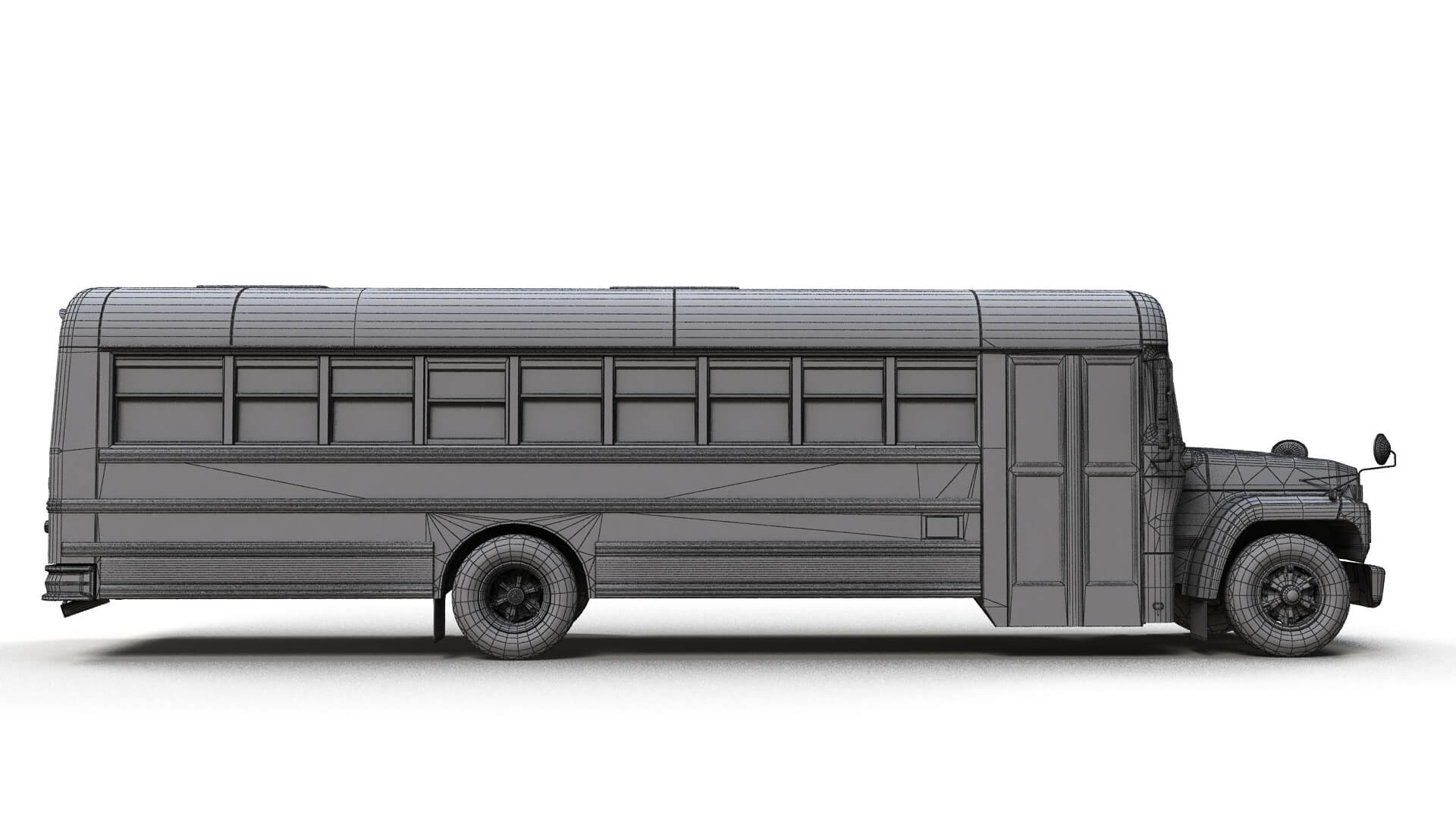 American Generic School Mid Bus - 3D Model by Veaceslav Condraciuc