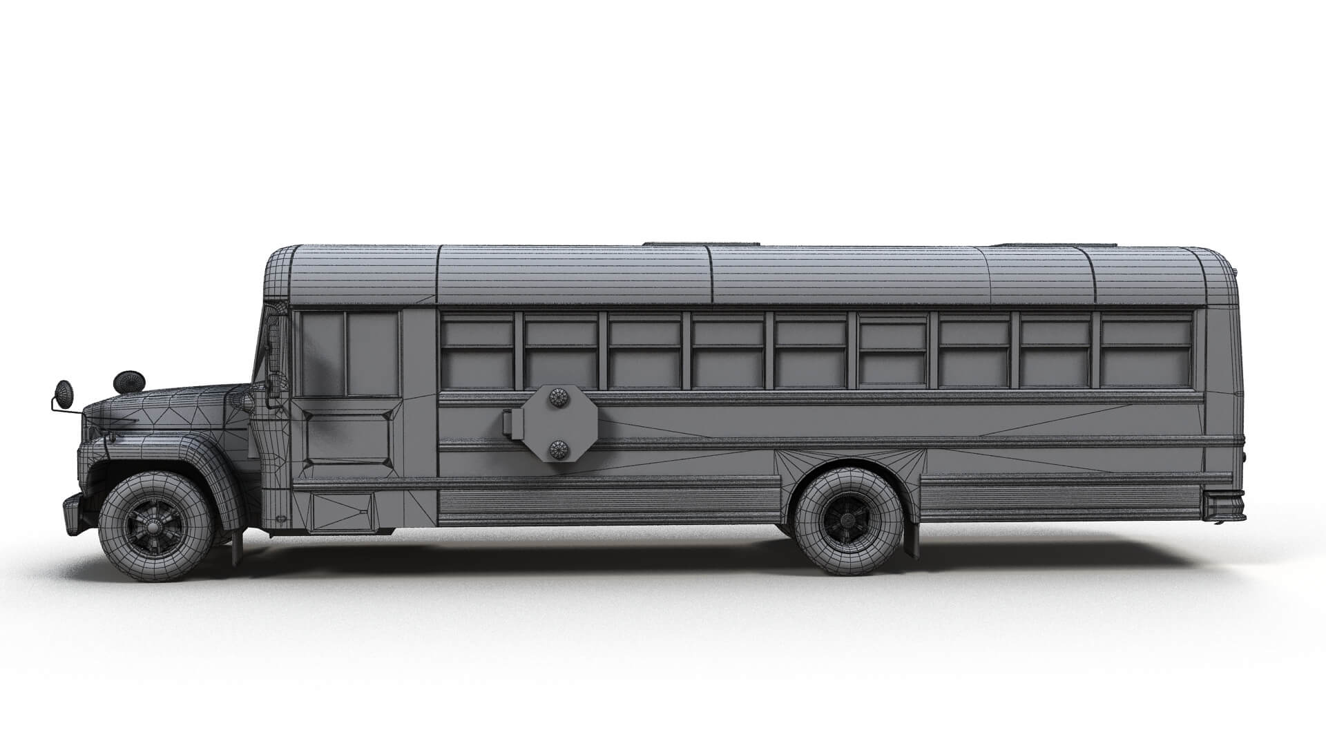 American Generic School Mid Bus - 3D Model by Veaceslav Condraciuc