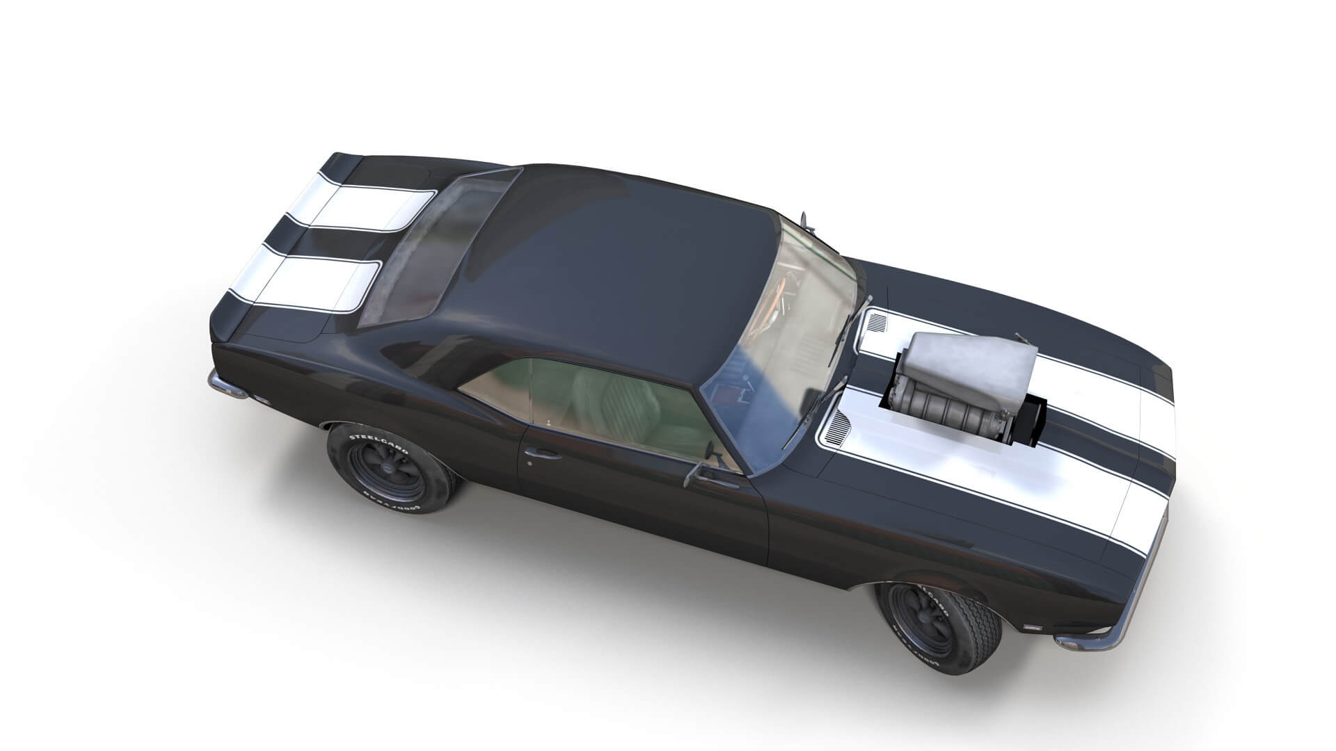 American Muscle Car - 3D Model by Veaceslav Condraciuc