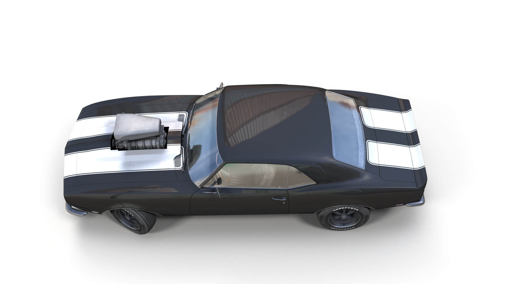 American Muscle Car - 3D Model by Veaceslav Condraciuc