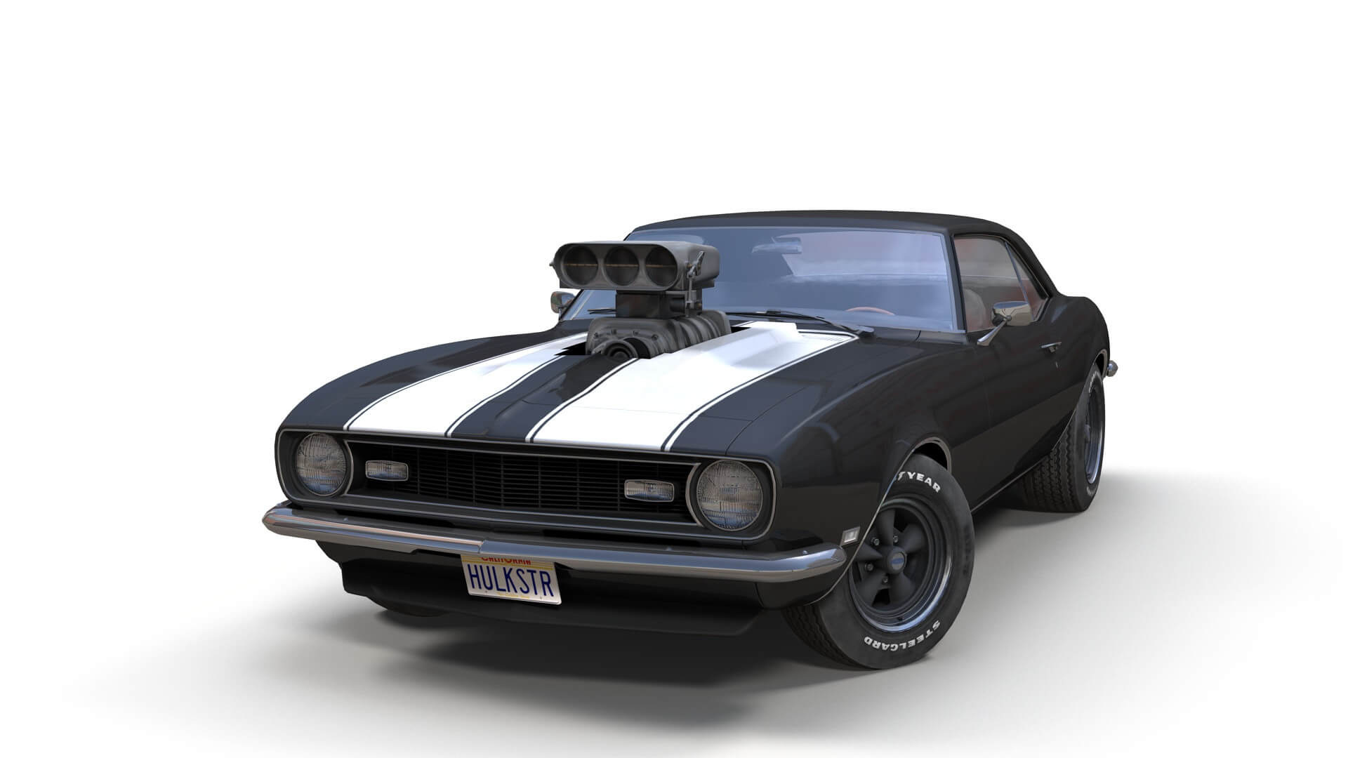 American Muscle Car - 3D Model by Veaceslav Condraciuc