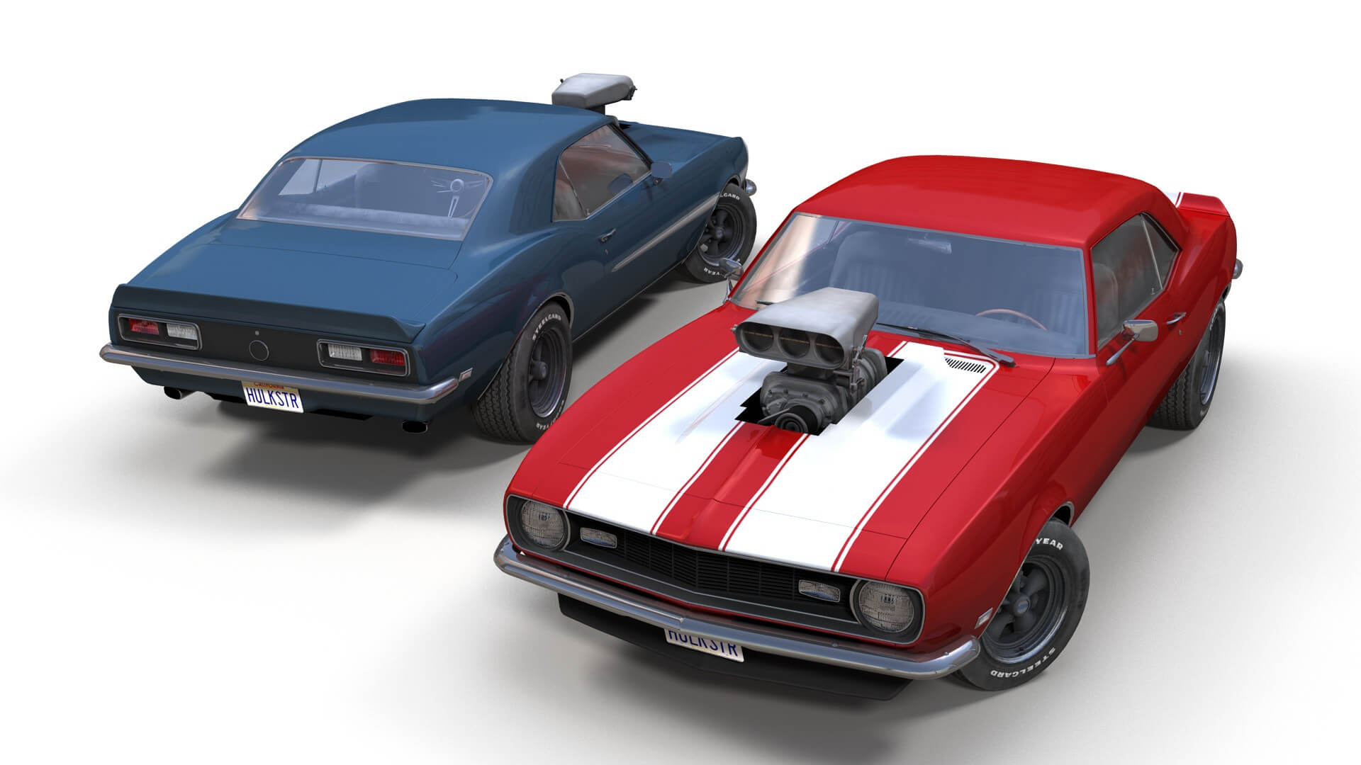 American Muscle Car - 3D Model by Veaceslav Condraciuc