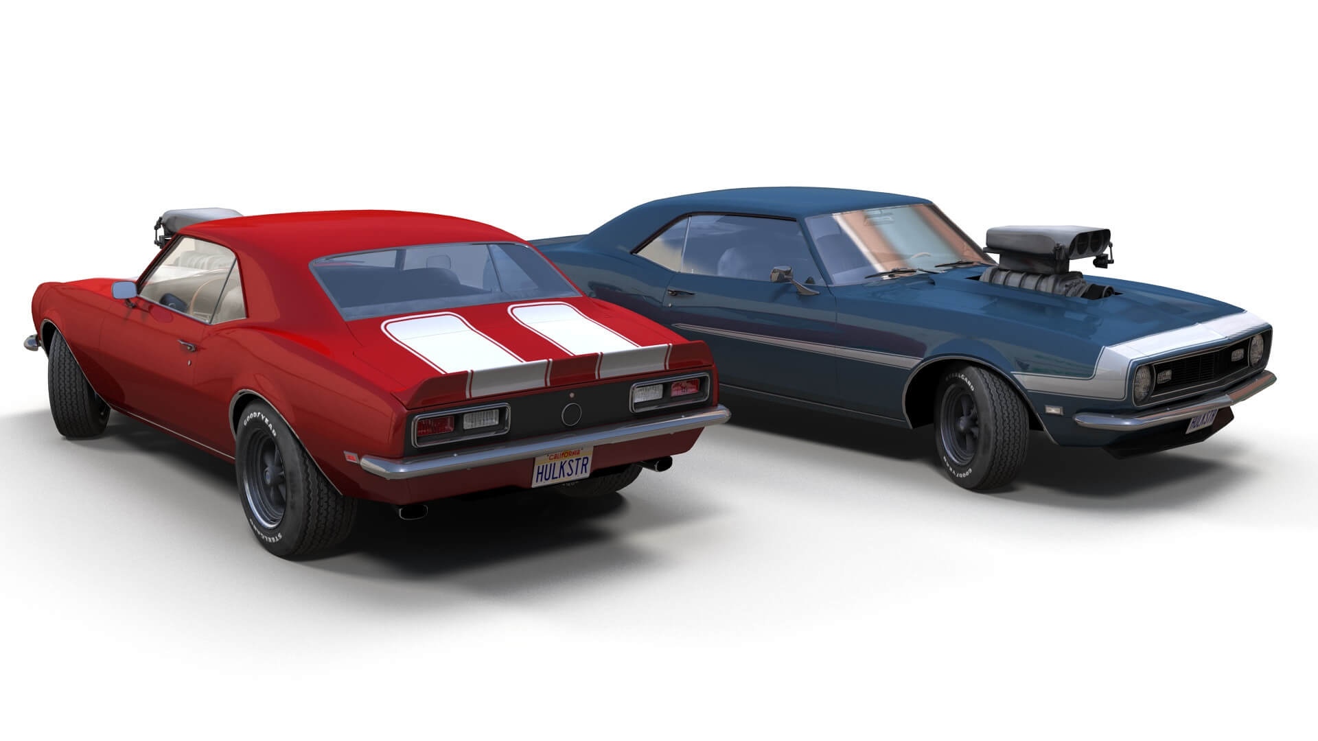 American Muscle Car - 3D Model by Veaceslav Condraciuc