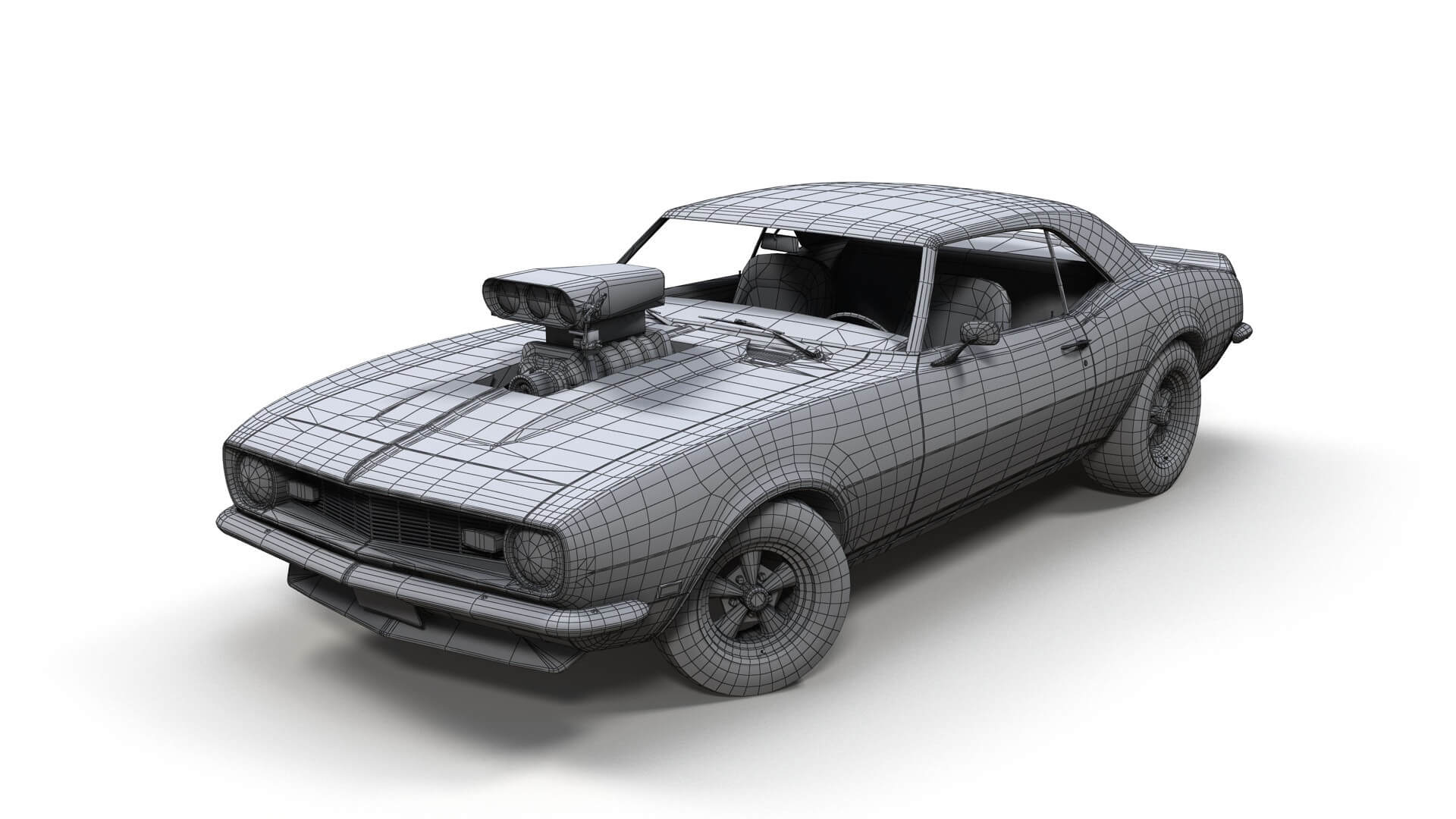 American Muscle Car - 3D Model by Veaceslav Condraciuc