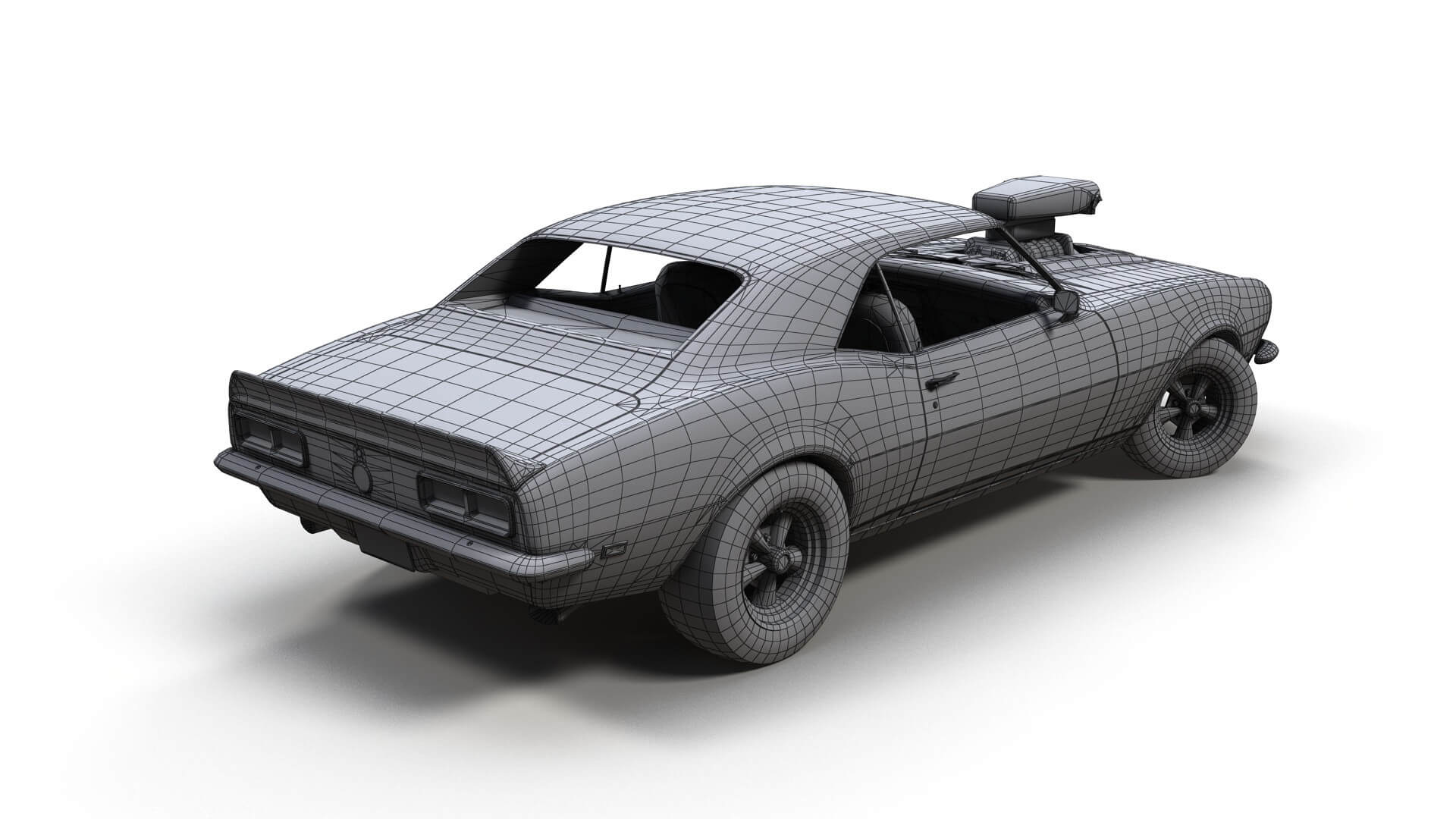 American Muscle Car - 3D Model by Veaceslav Condraciuc