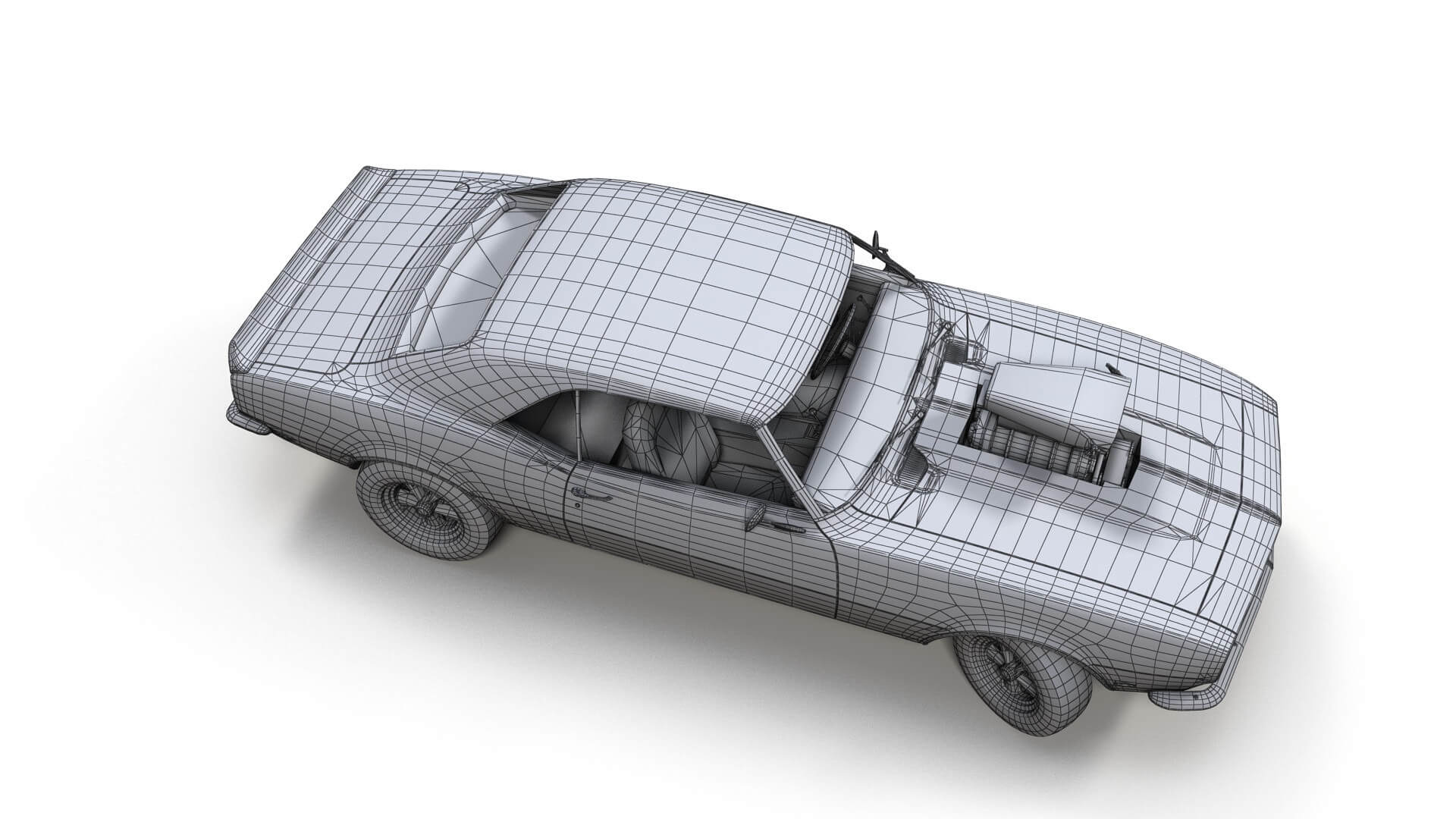 American Muscle Car - 3D Model by Veaceslav Condraciuc