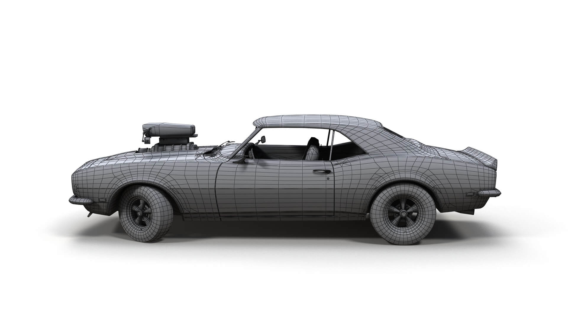 American Muscle Car - 3D Model by Veaceslav Condraciuc