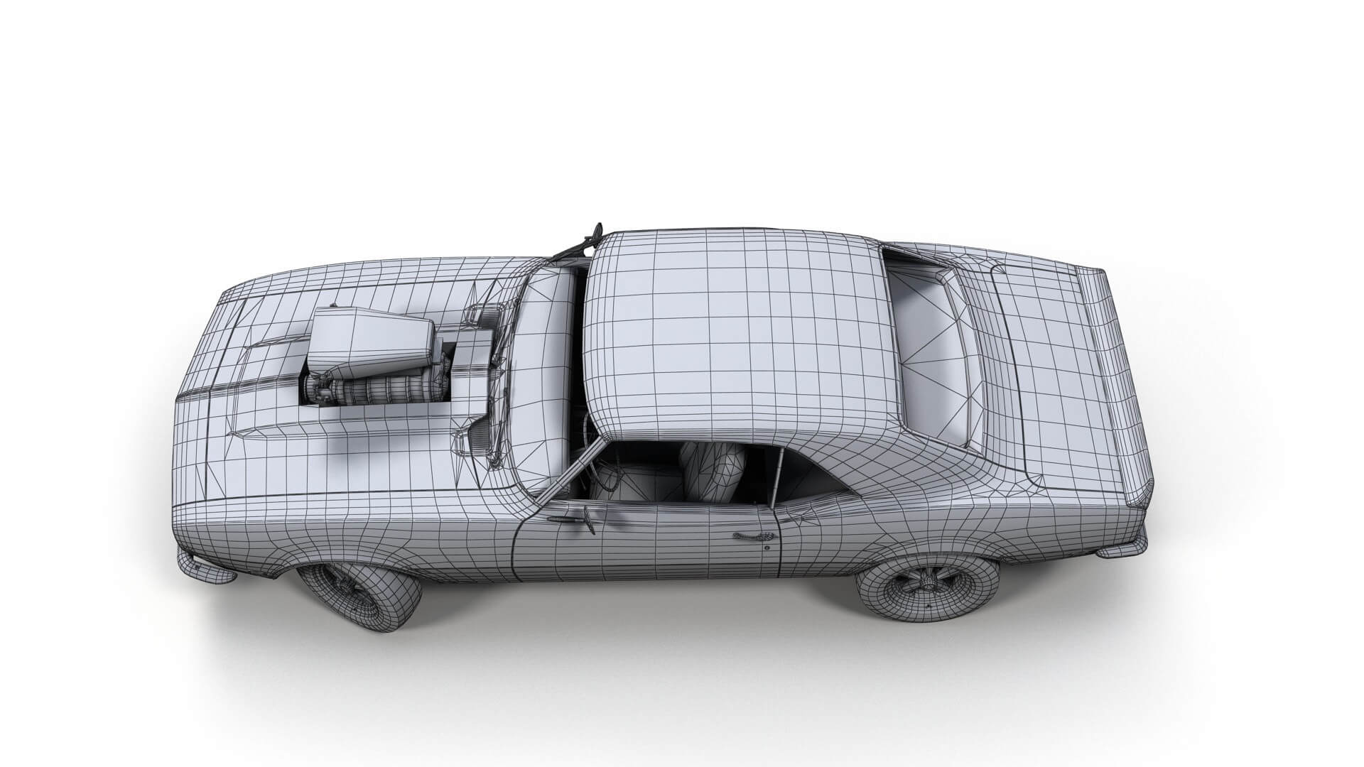 American Muscle Car - 3D Model by Veaceslav Condraciuc