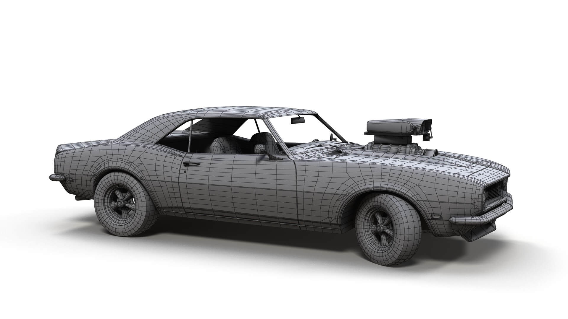 American Muscle Car - 3D Model by Veaceslav Condraciuc