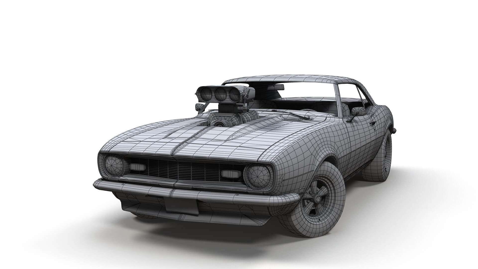 American Muscle Car - 3D Model by Veaceslav Condraciuc