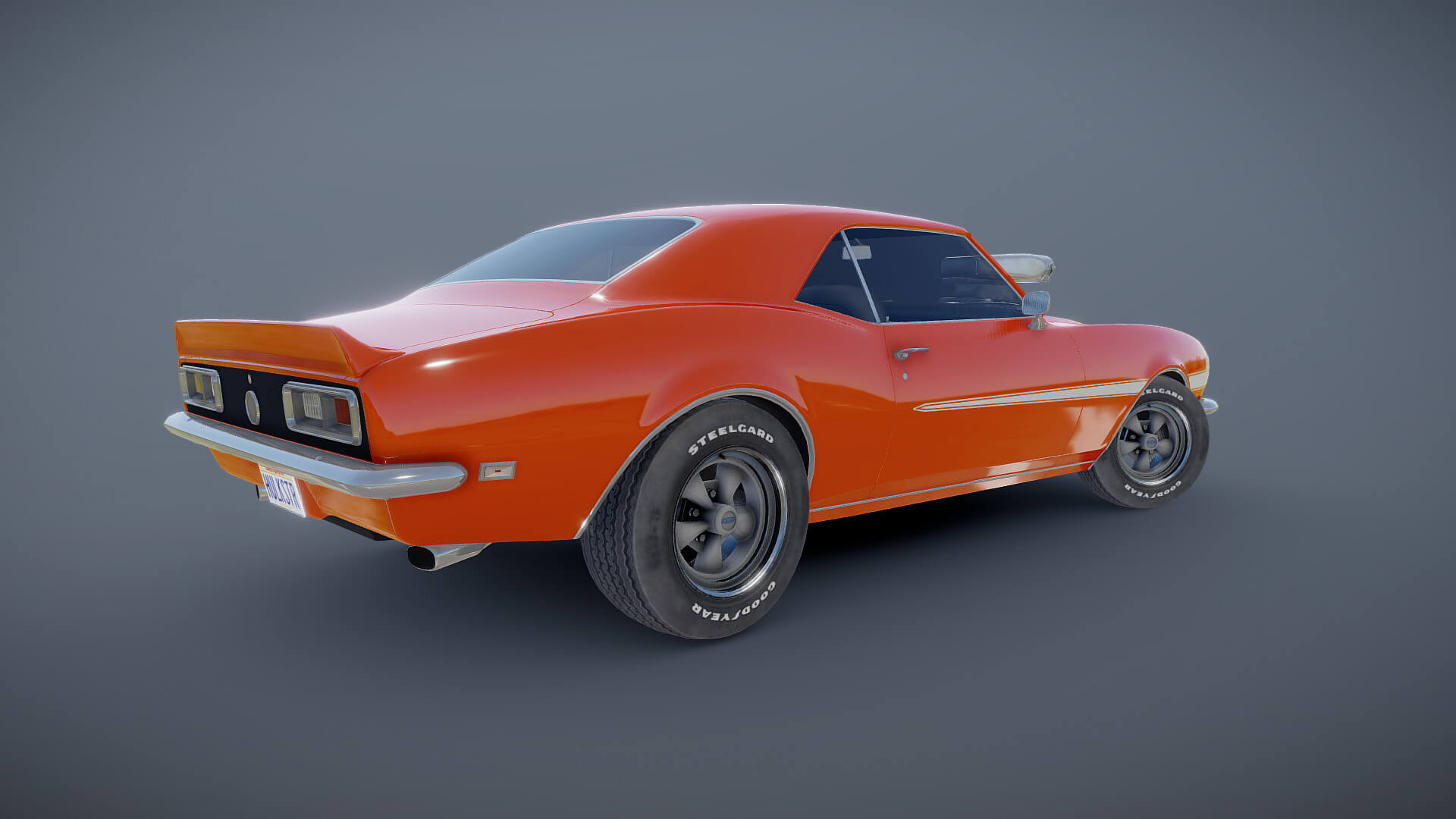 American Muscle Car - 3D Model by Veaceslav Condraciuc