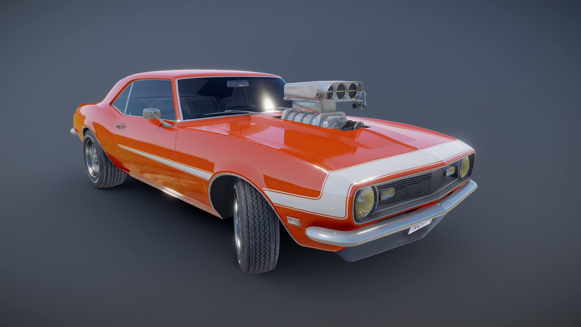 American Muscle Car - 3D Model by Veaceslav Condraciuc