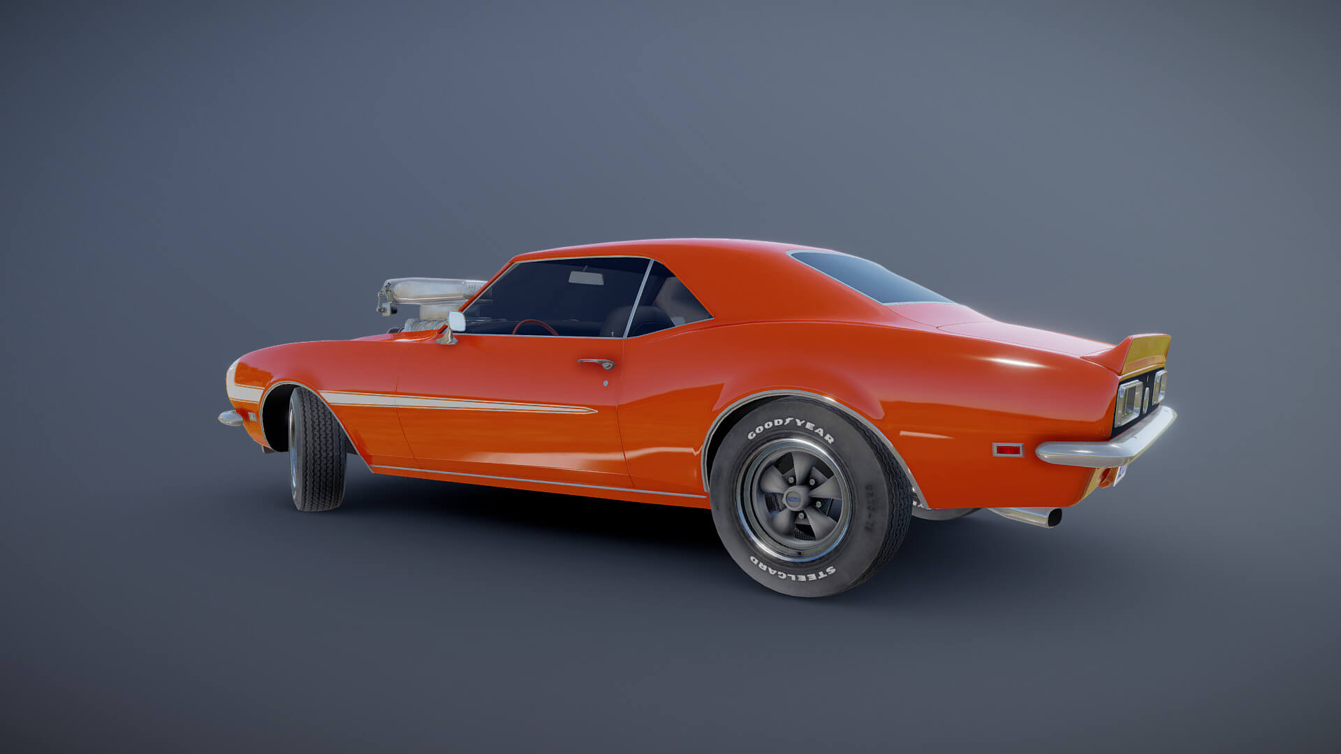 American Muscle Car - 3D Model by Veaceslav Condraciuc