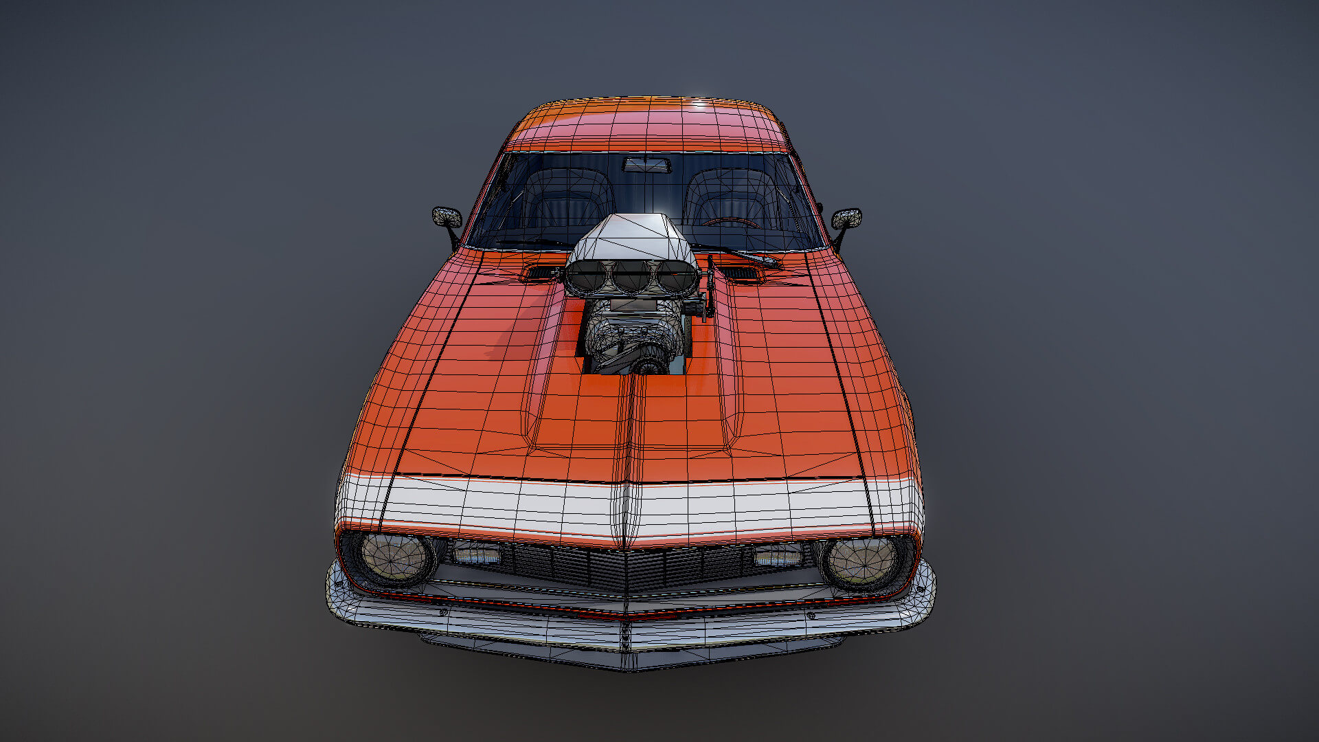 American Muscle Car - 3D Model by Veaceslav Condraciuc