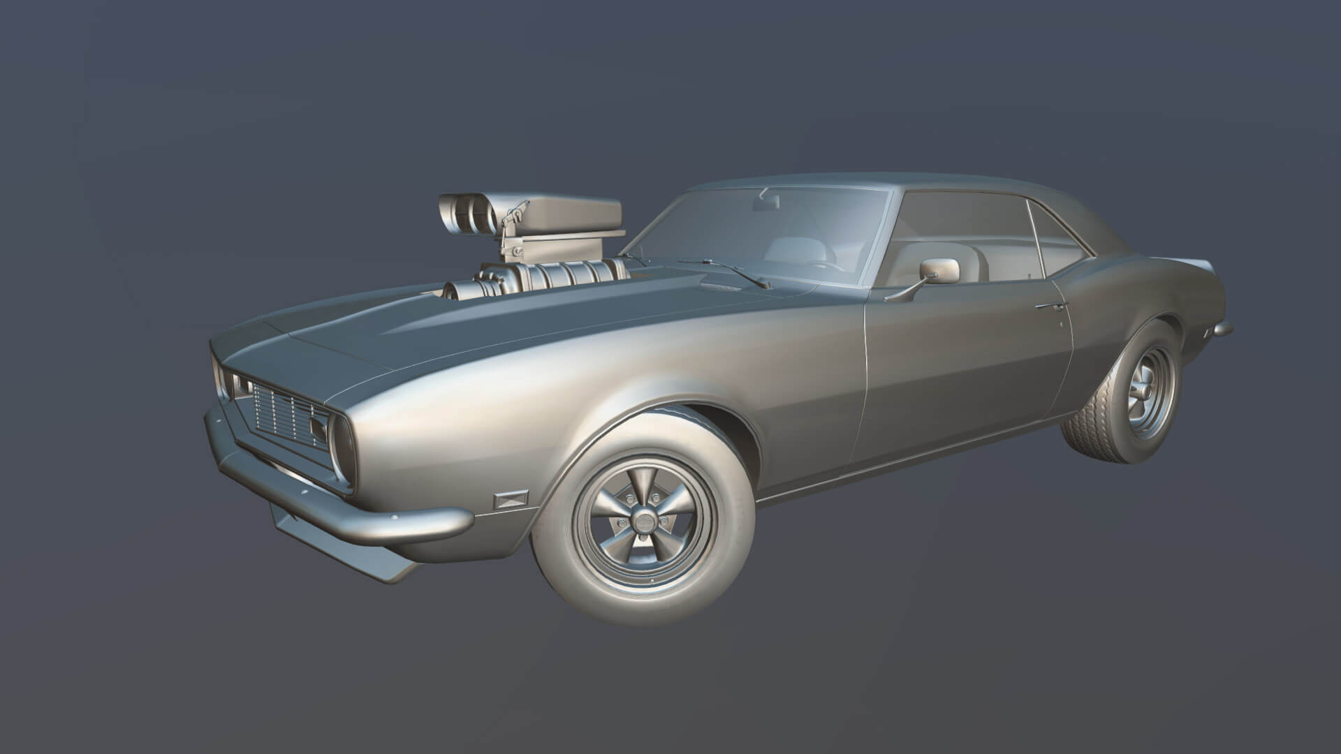 American Muscle Car - 3D Model by Veaceslav Condraciuc