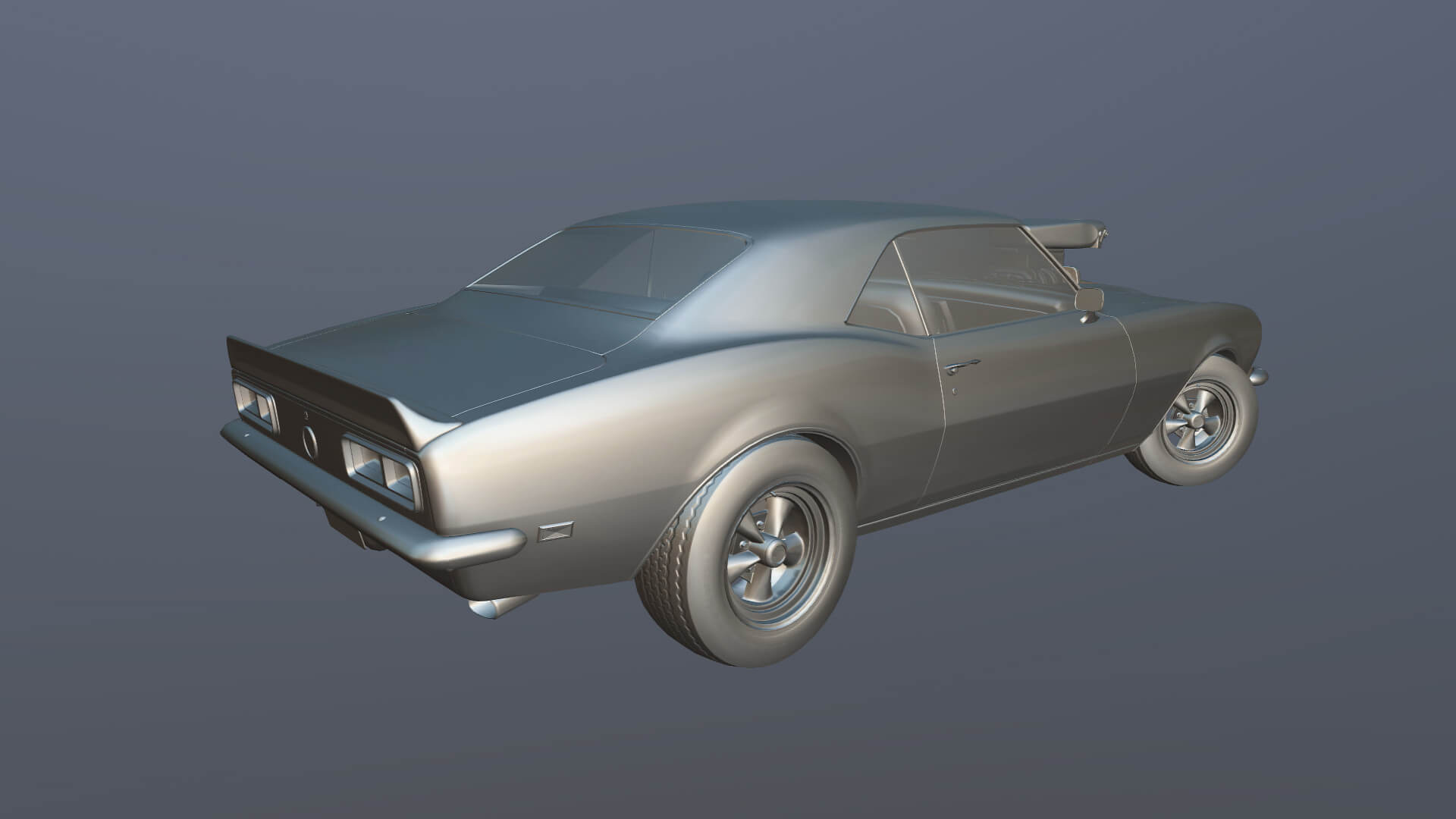American Muscle Car - 3D Model by Veaceslav Condraciuc