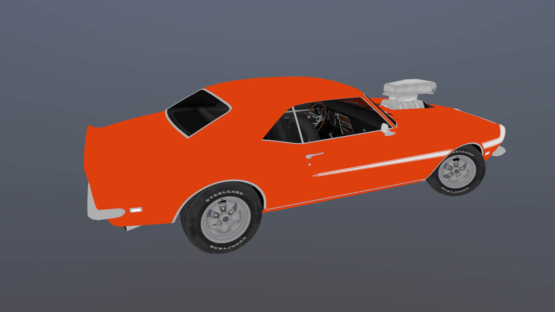American Muscle Car - 3D Model by Veaceslav Condraciuc