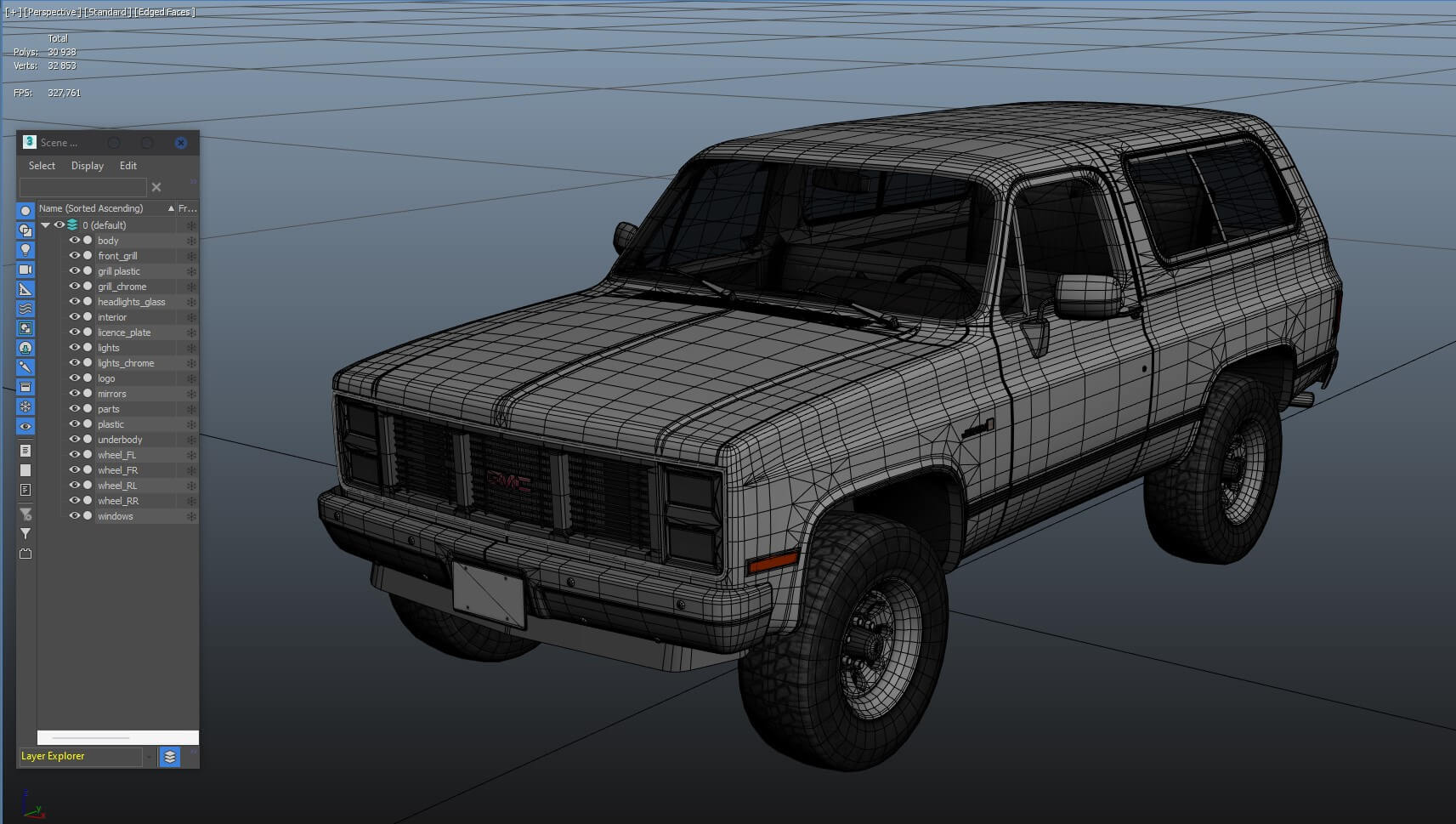 American Offroad Car - 3D Model by Veaceslav Condraciuc
