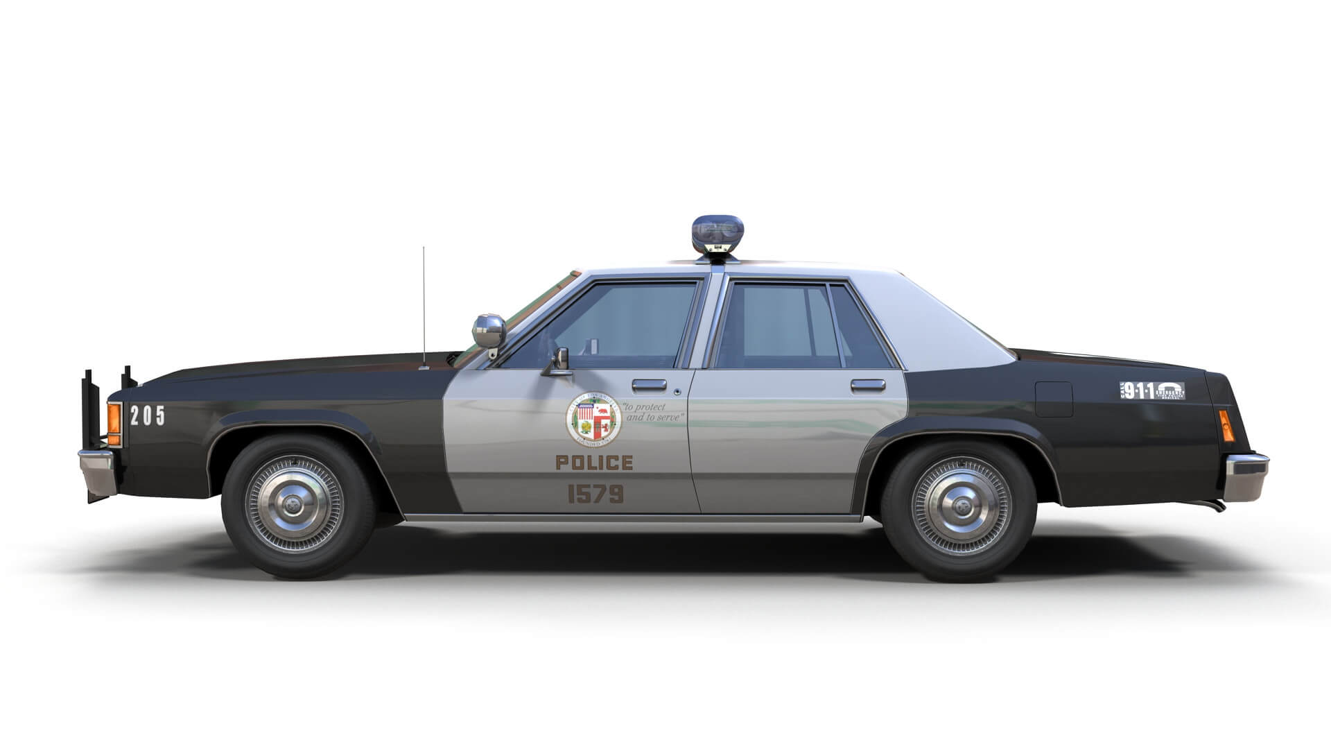 American Police Cars - 3D Model by Veaceslav Condraciuc