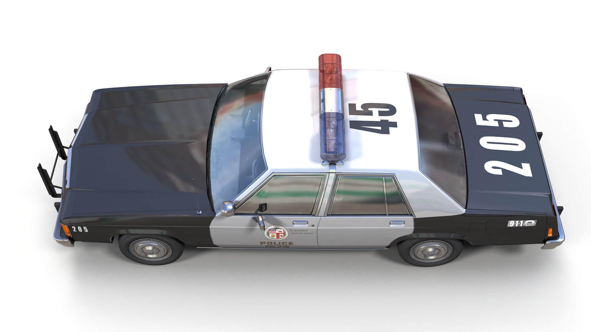 American Police Cars - 3D Model by Veaceslav Condraciuc