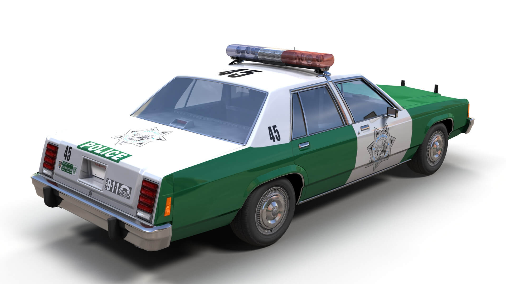 American Police Cars - 3D Model by Veaceslav Condraciuc