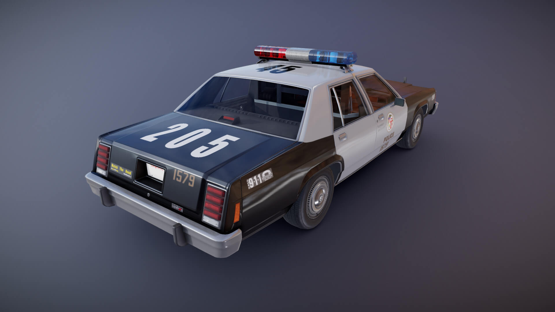 American Police Cars - 3D Model by Veaceslav Condraciuc