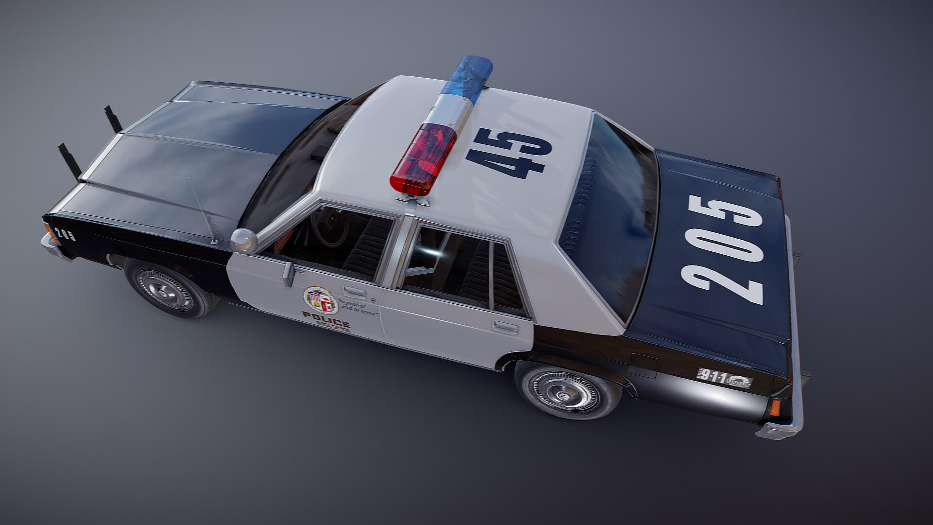 American Police Cars - 3D Model by Veaceslav Condraciuc