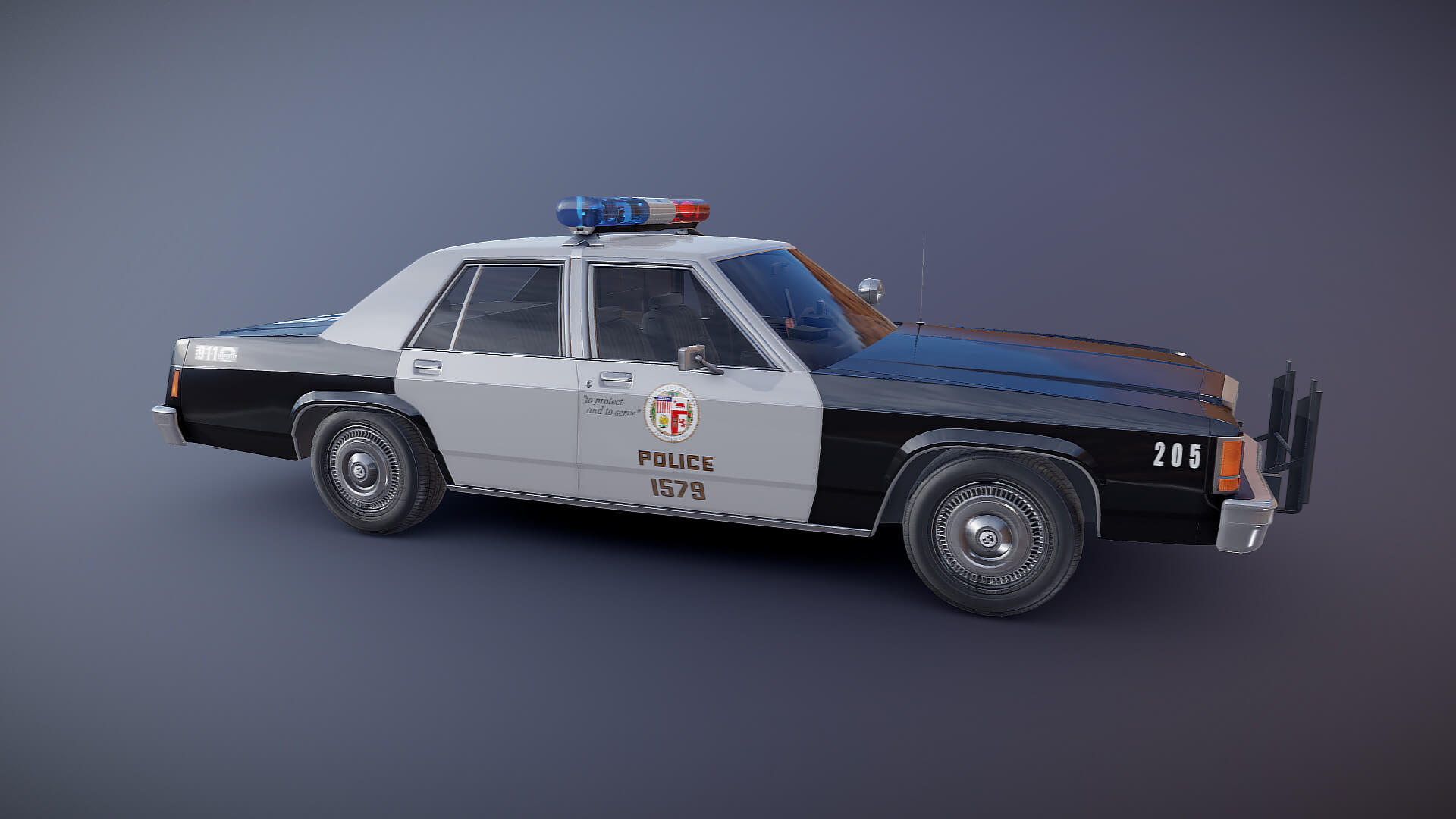 American Police Cars - 3D Model by Veaceslav Condraciuc