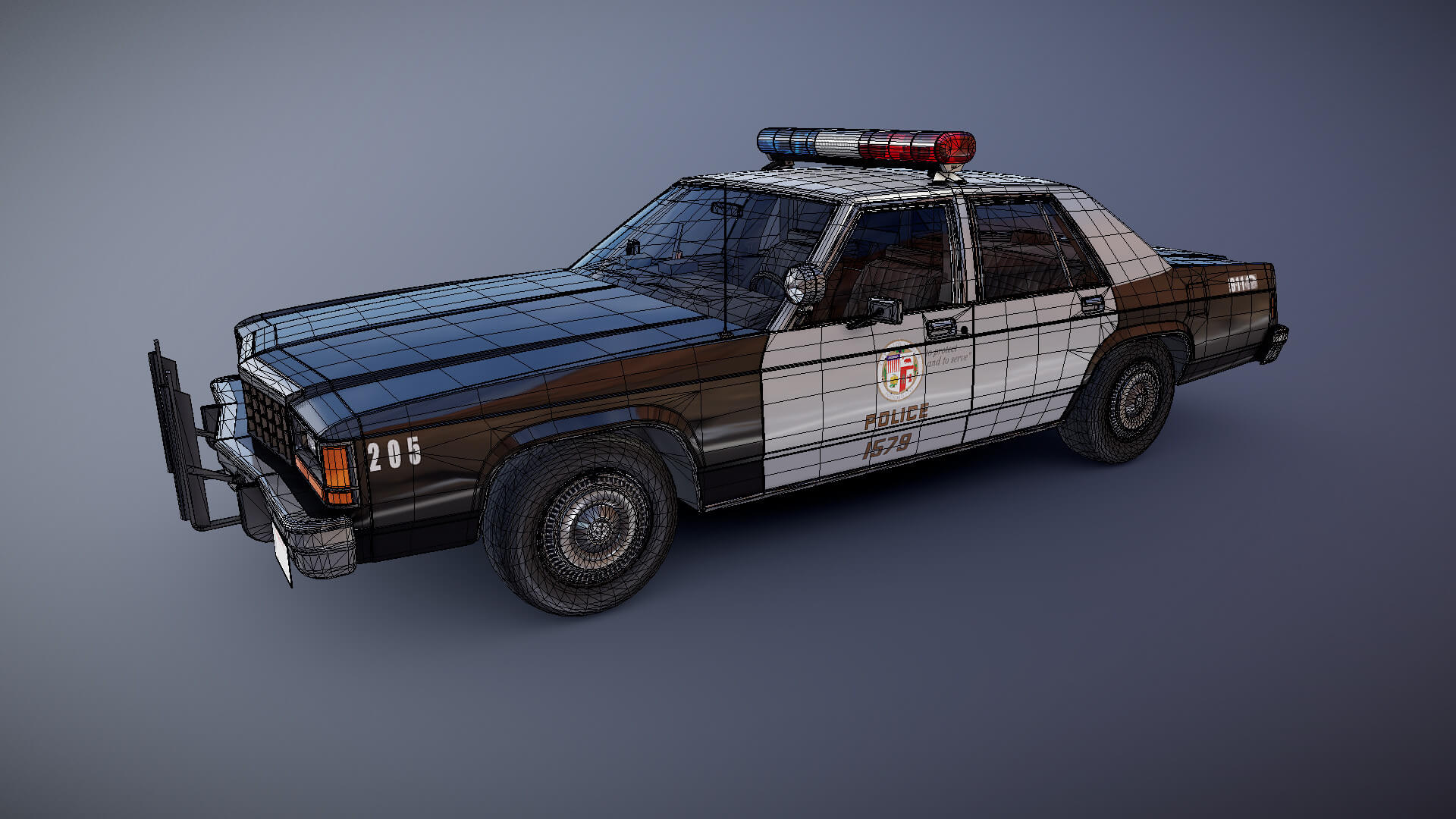 American Police Cars - 3D Model by Veaceslav Condraciuc