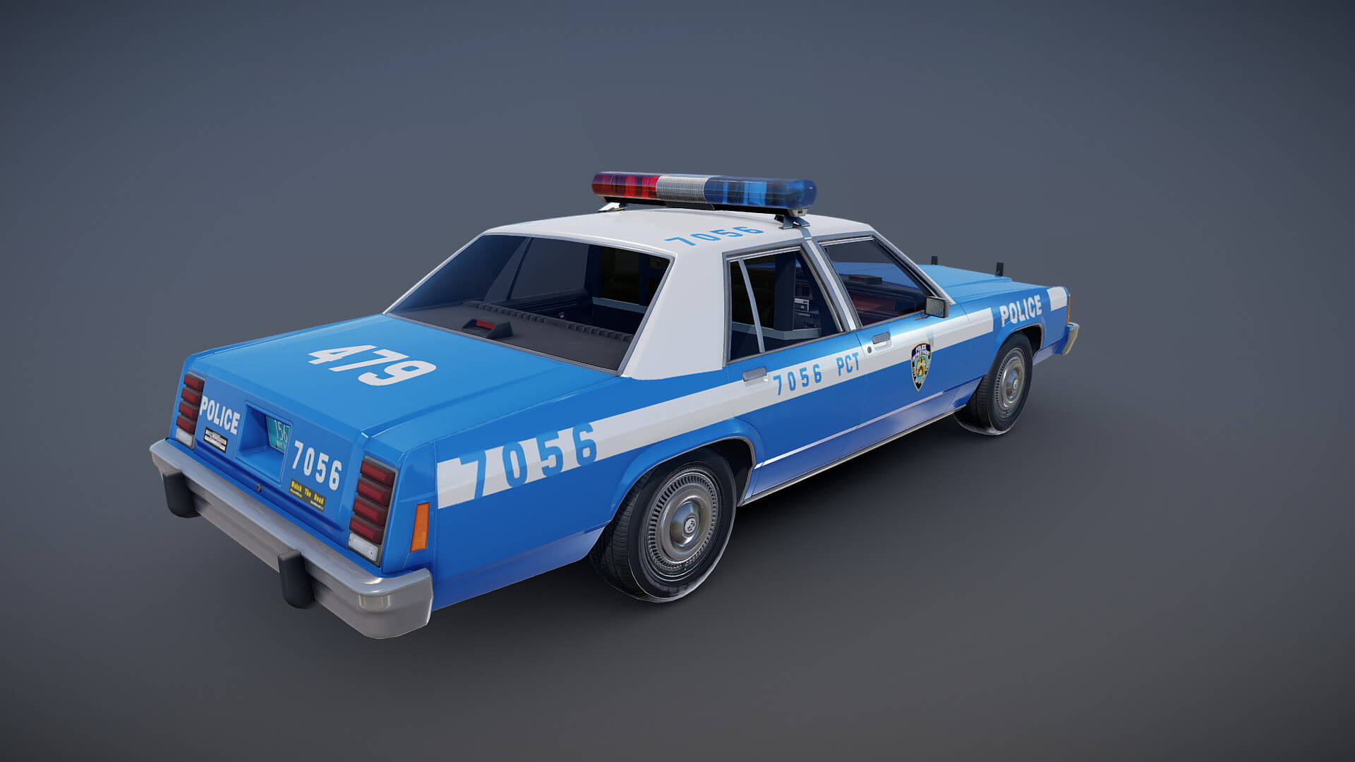 American Police Cars - 3D Model by Veaceslav Condraciuc