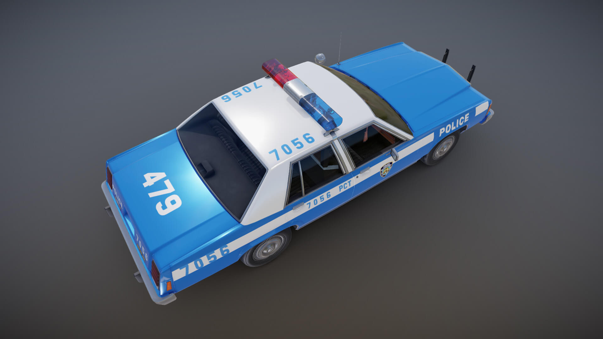 American Police Cars - 3D Model by Veaceslav Condraciuc