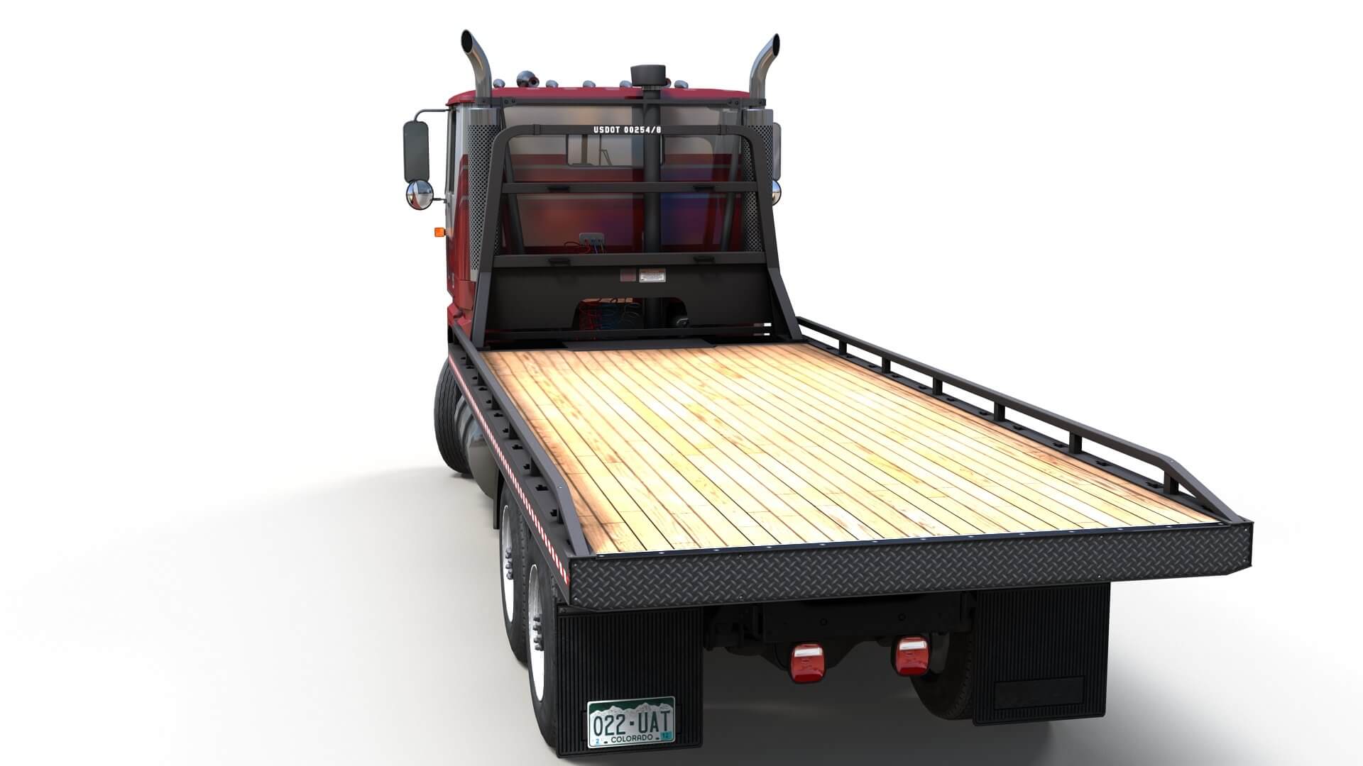 Cab-over Industrial Flatbed Truck 3D Model by Veaceslav Condraciuc