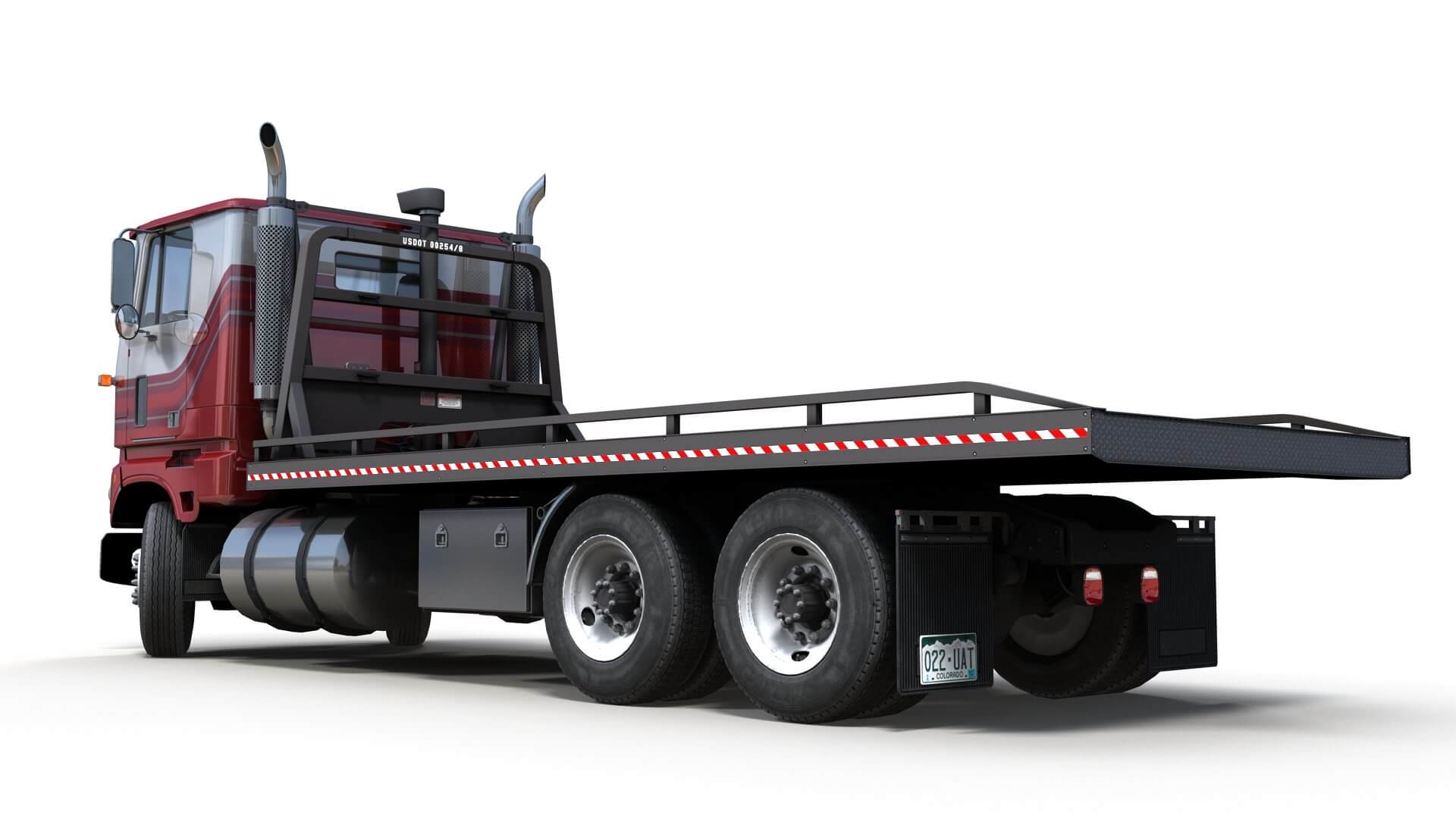 Cab-over Industrial Flatbed Truck 3D Model by Veaceslav Condraciuc