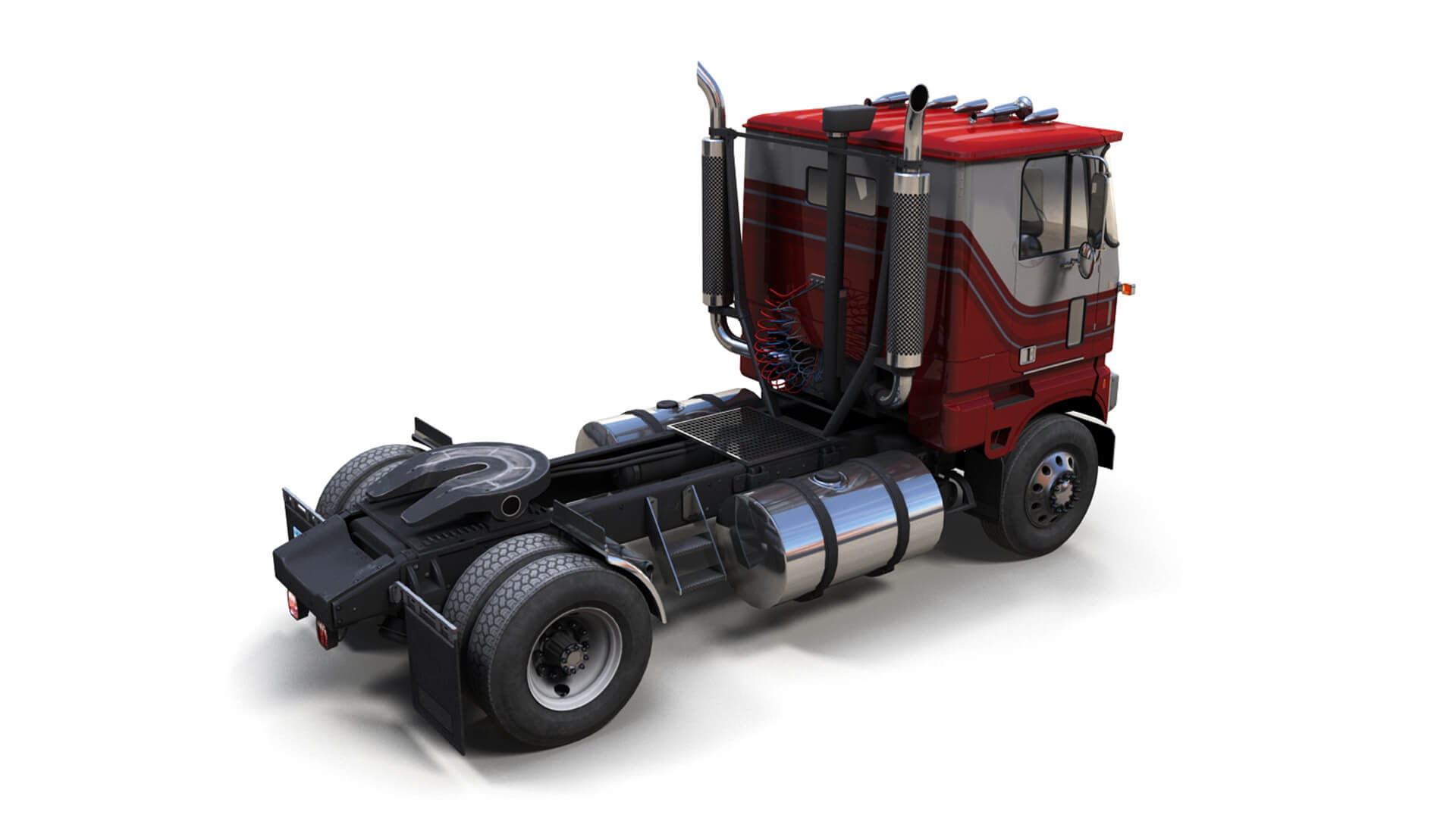 Cabover Single Axle Truck - 3D Model by Veaceslav Condraciuc