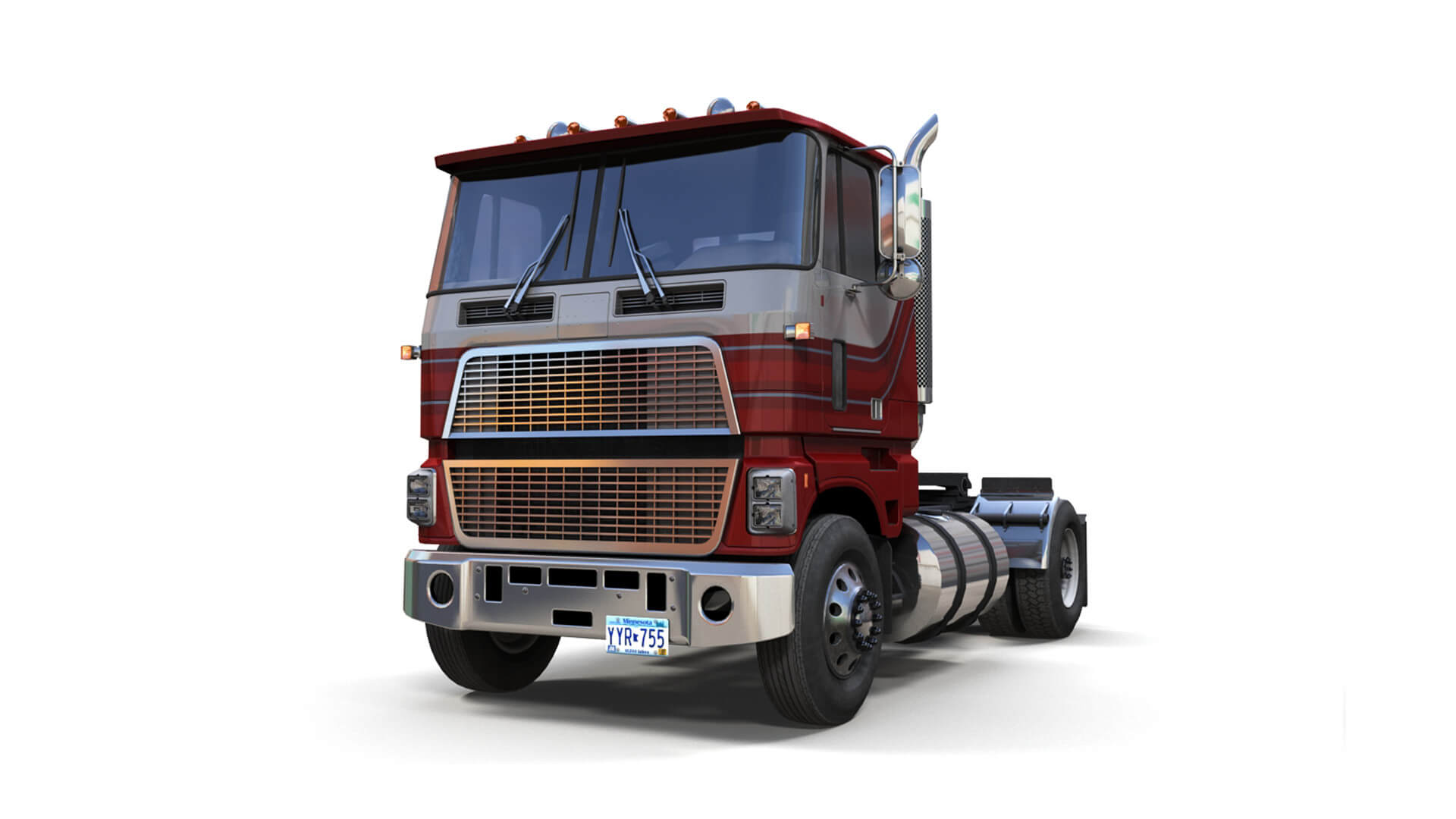 Cabover Single Axle Truck - 3D Model by Veaceslav Condraciuc