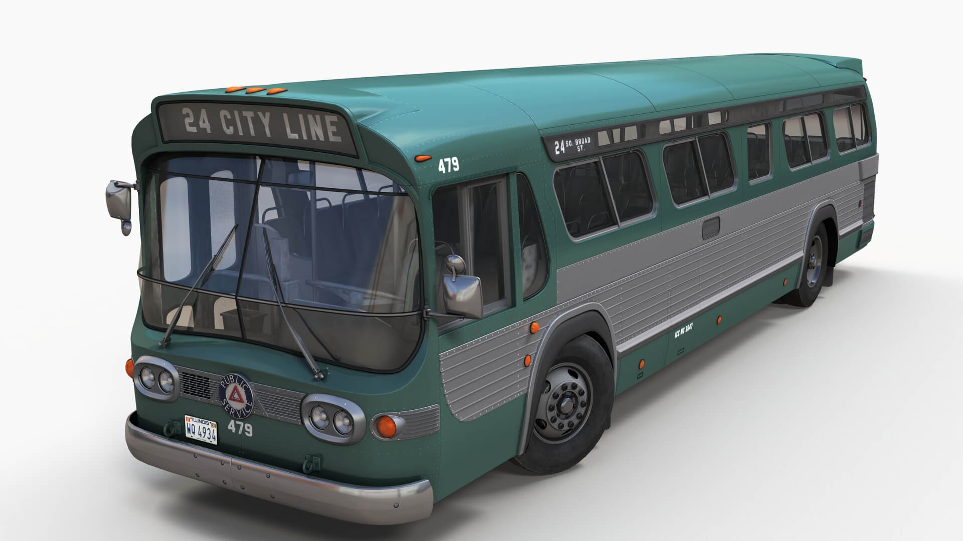 Vintage City Bus - 3D Model by Veaceslav Condraciuc
