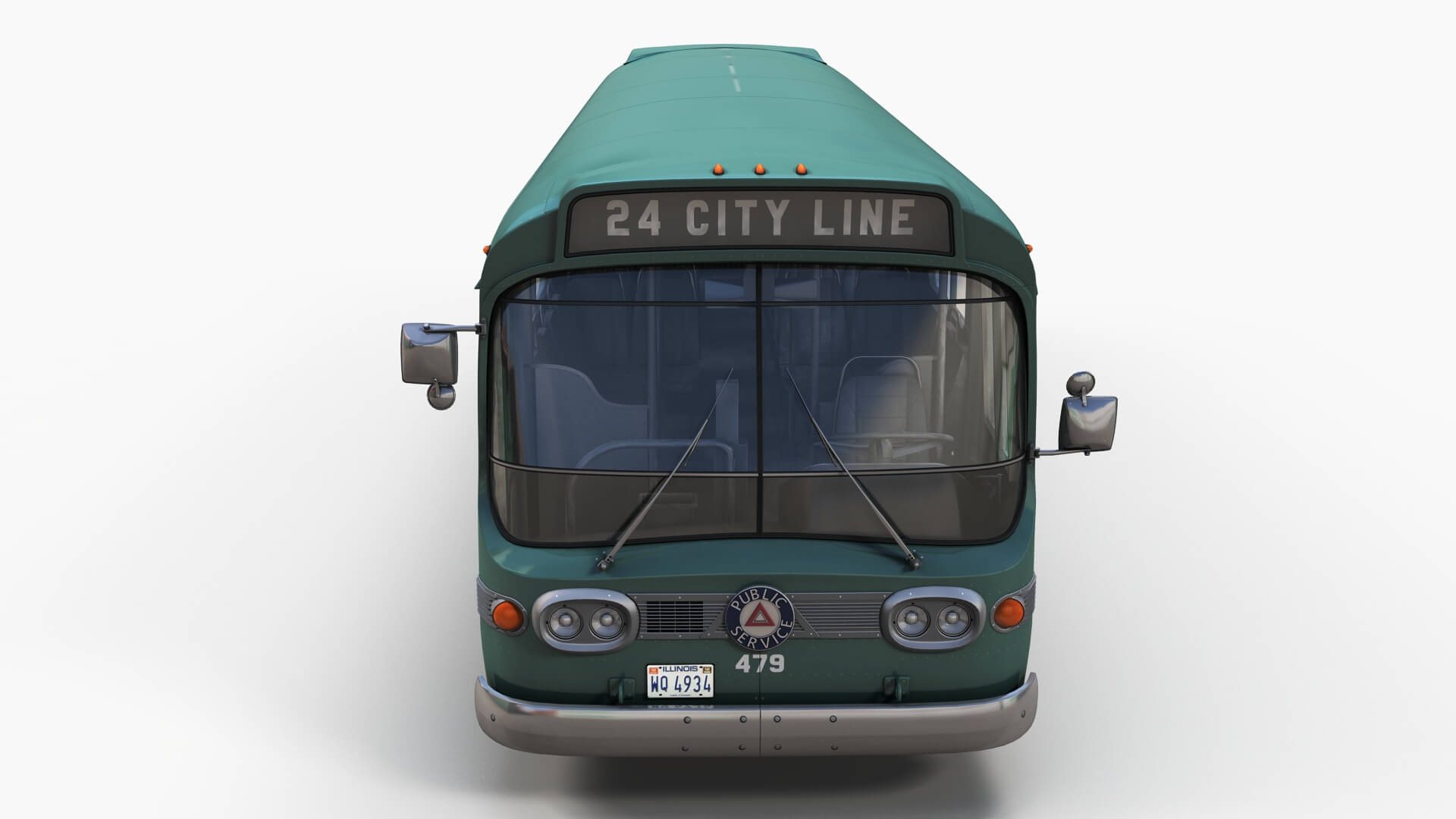 Vintage City Bus - 3D Model by Veaceslav Condraciuc