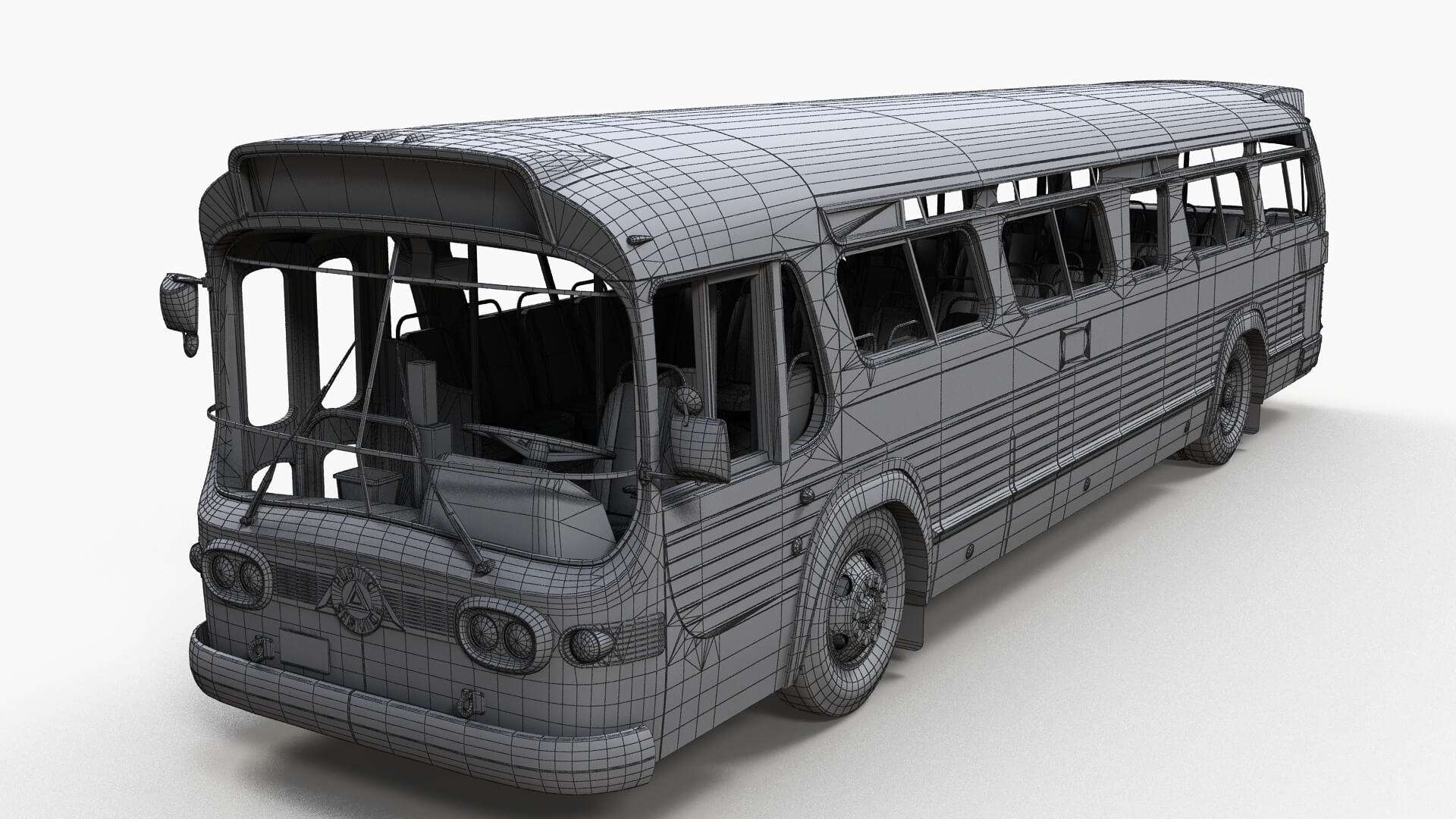 Vintage City Bus - 3D Model by Veaceslav Condraciuc