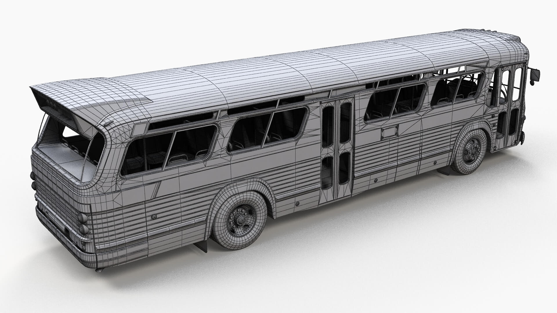 Vintage City Bus - 3D Model by Veaceslav Condraciuc