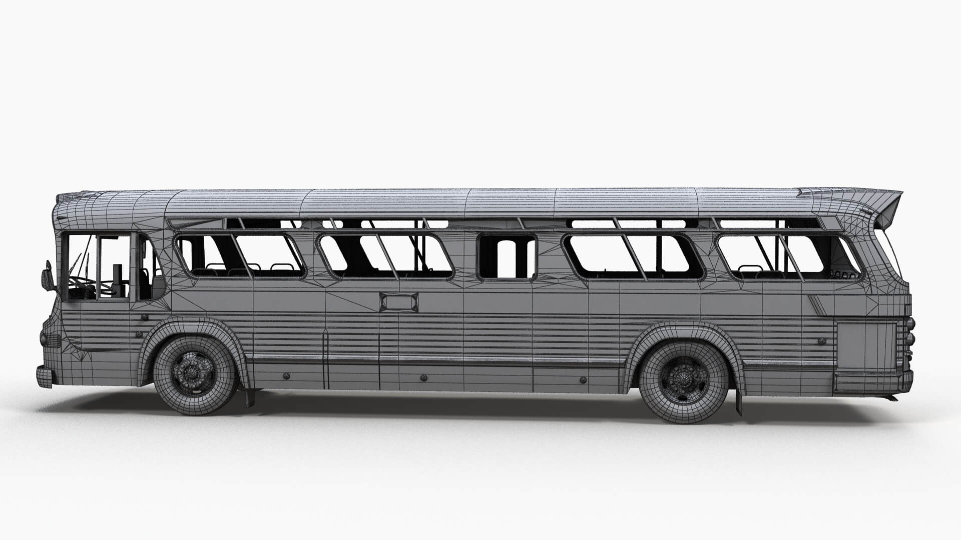 Vintage City Bus - 3D Model by Veaceslav Condraciuc