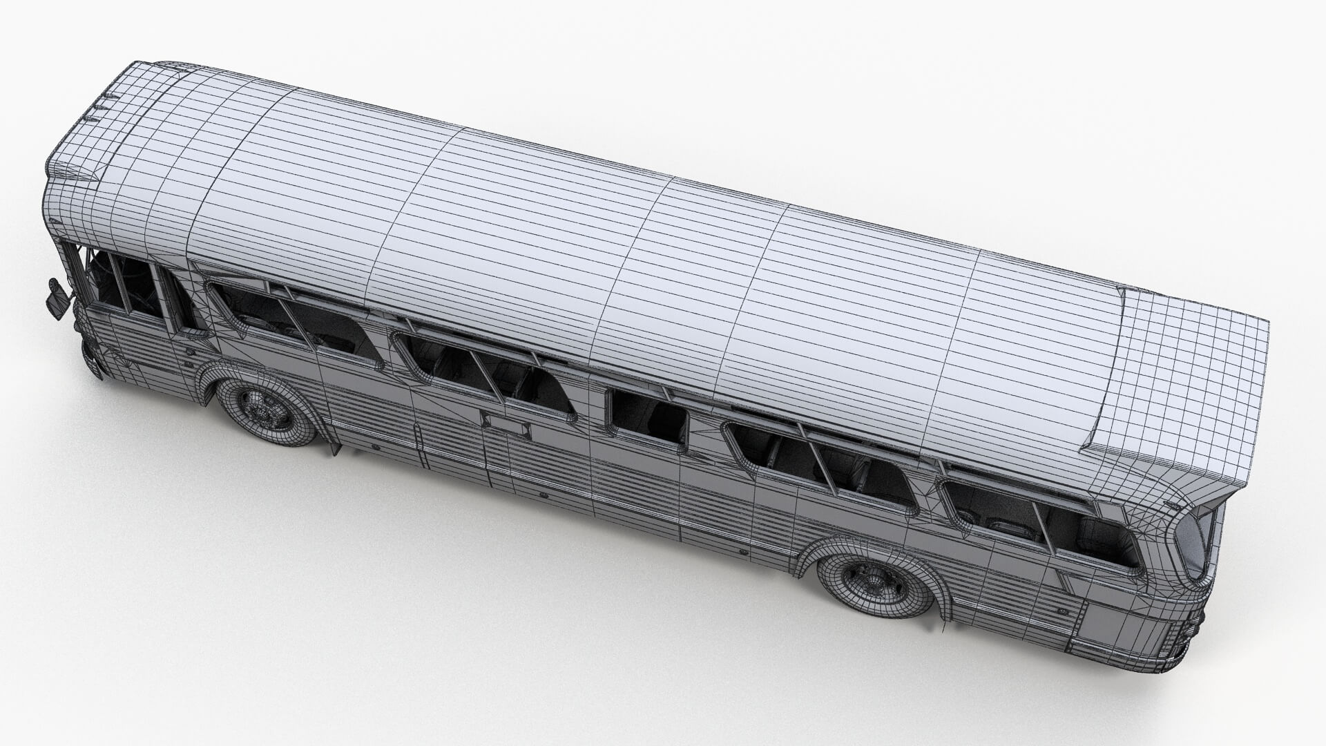 Vintage City Bus - 3D Model by Veaceslav Condraciuc