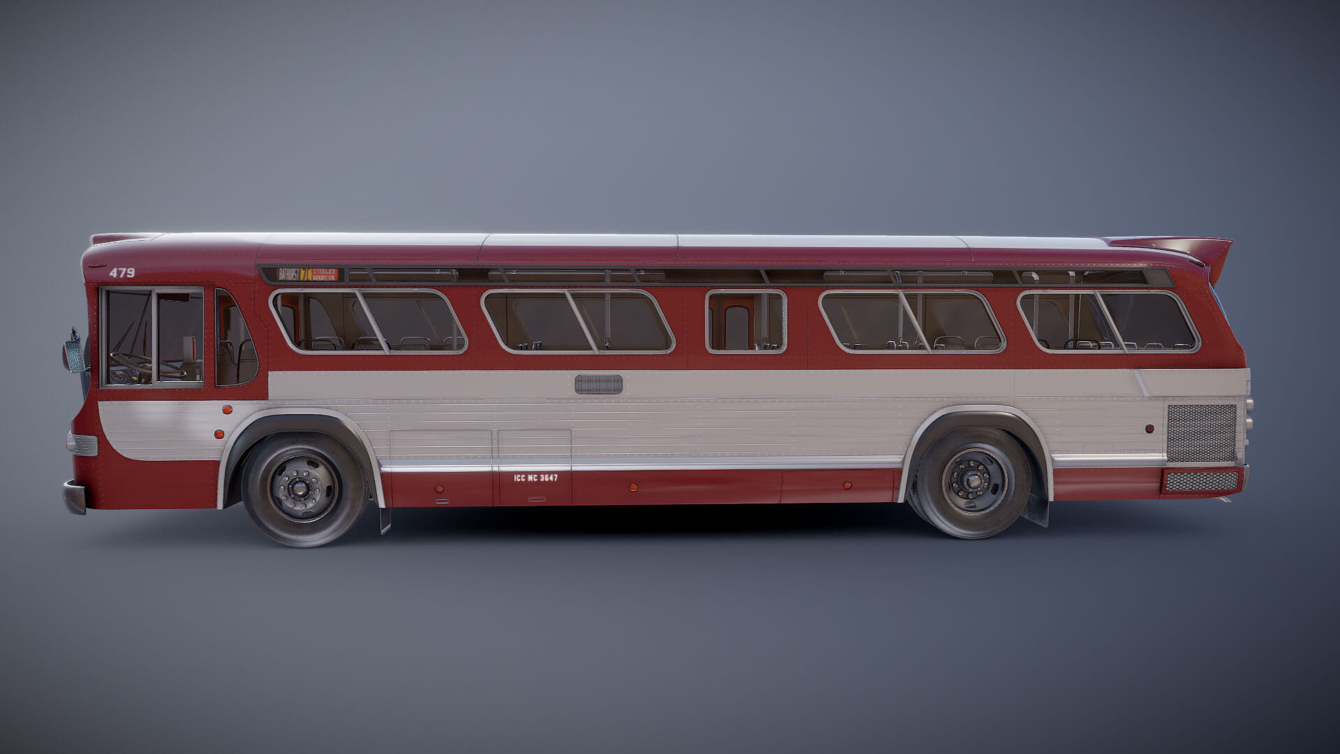 Vintage City Bus - 3D Model by Veaceslav Condraciuc