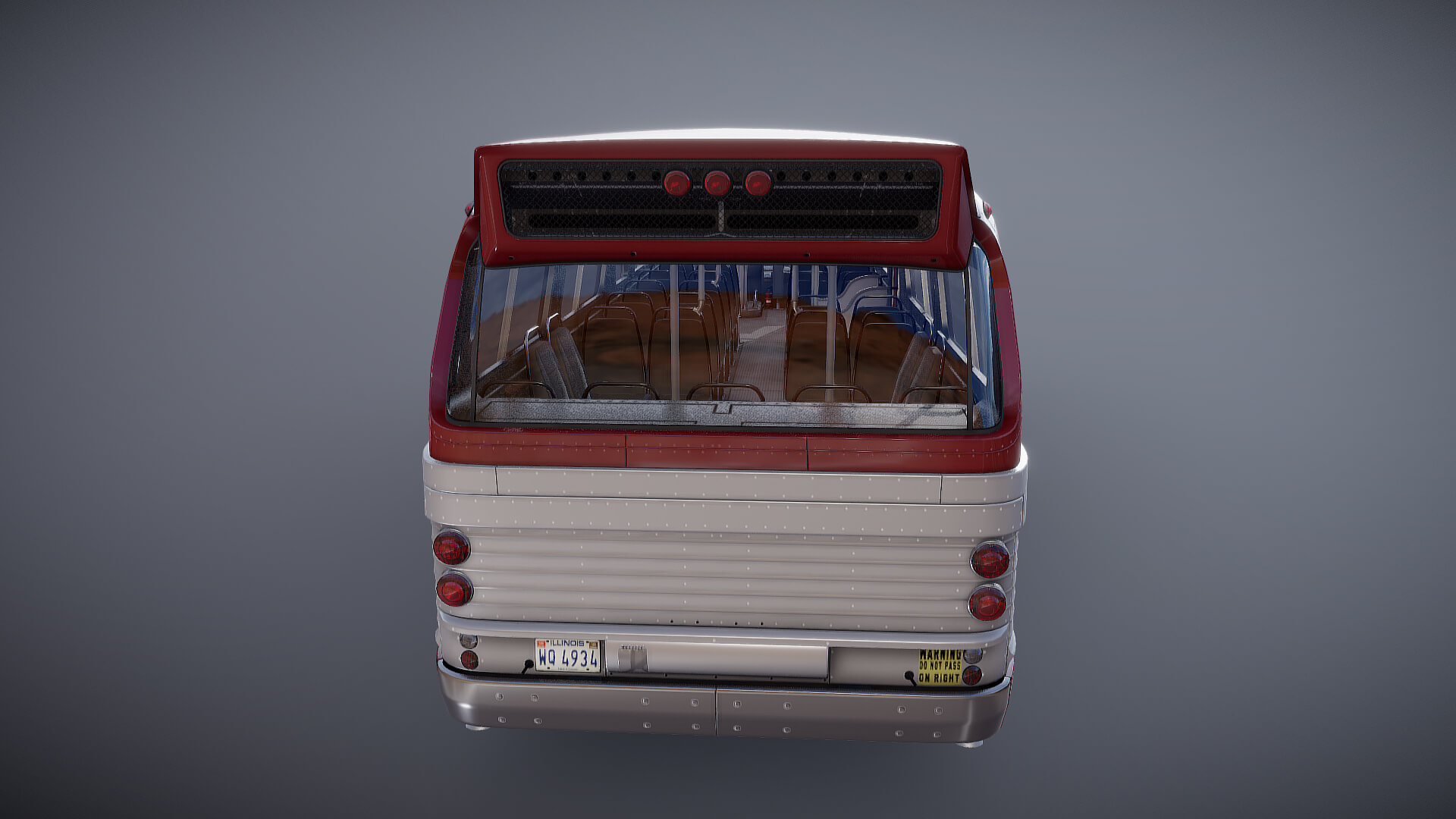 Vintage City Bus - 3D Model by Veaceslav Condraciuc