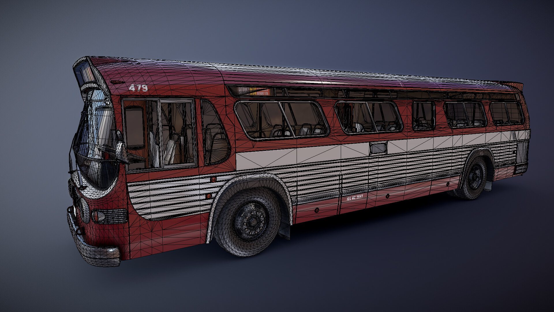 Vintage City Bus - 3D Model by Veaceslav Condraciuc