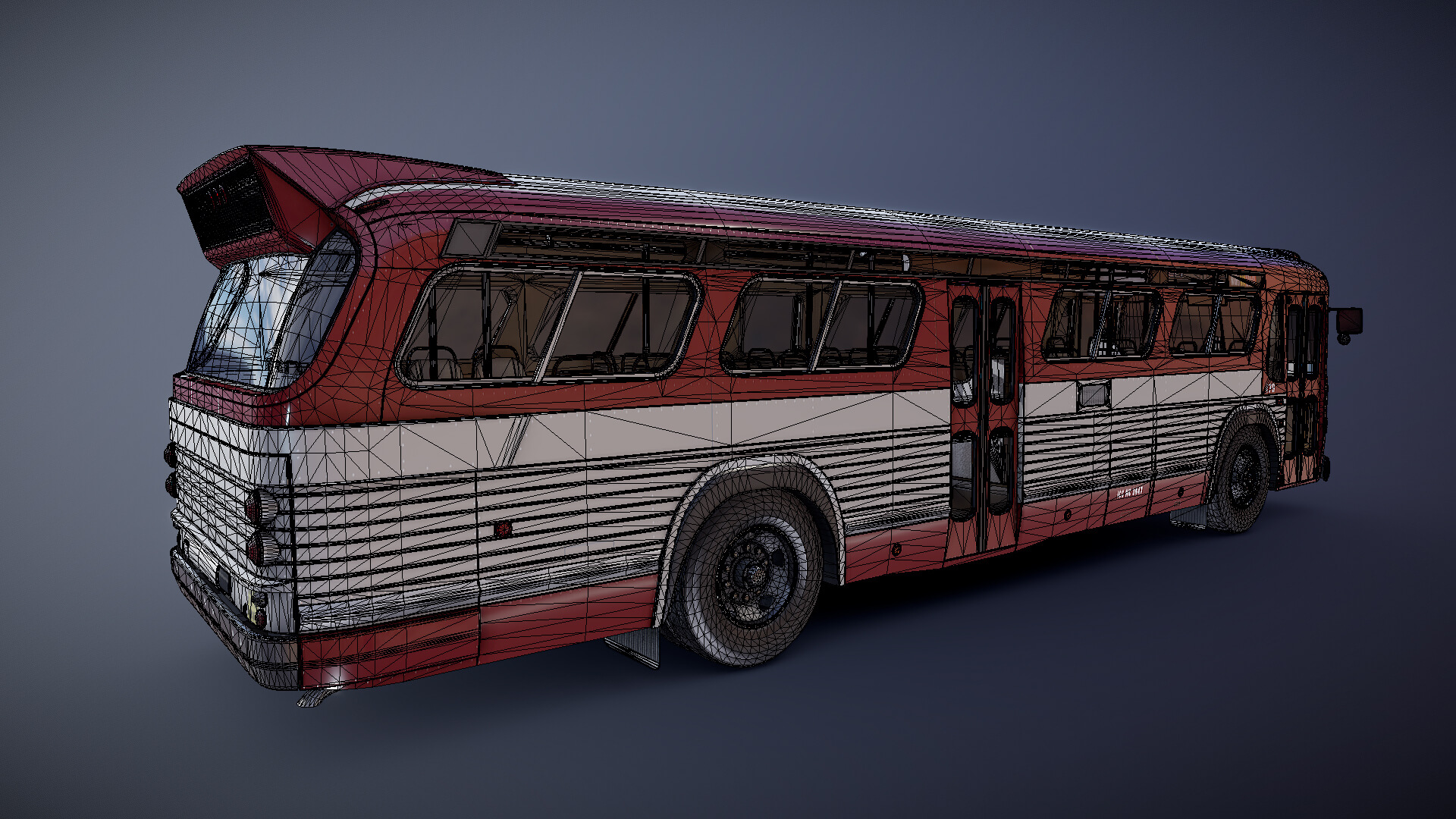 Vintage City Bus - 3D Model by Veaceslav Condraciuc