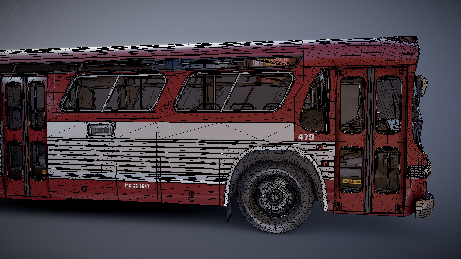Vintage City Bus - 3D Model by Veaceslav Condraciuc